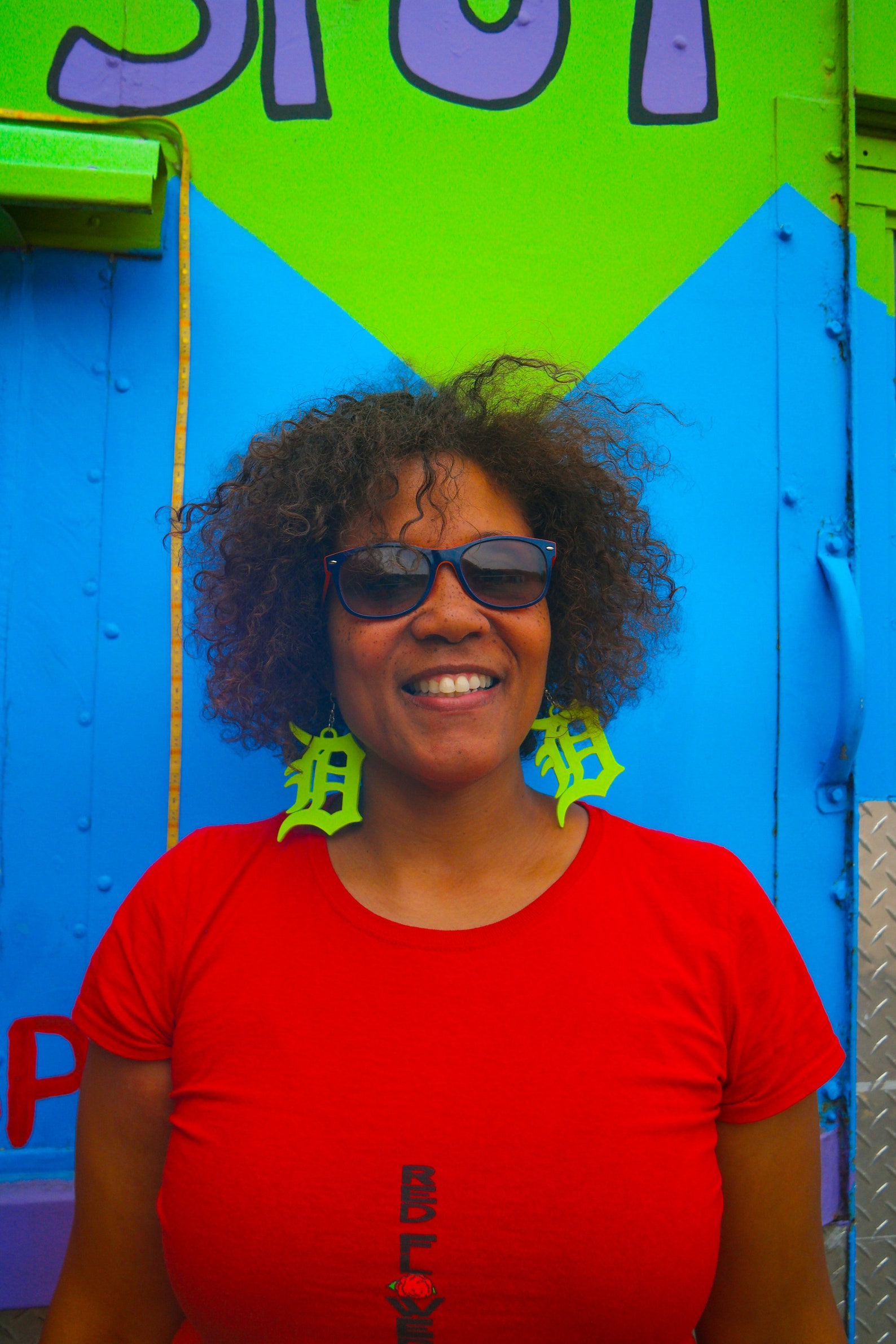 Letter D Earrings, Old English Letter Earrings, Detroit Earrings ...