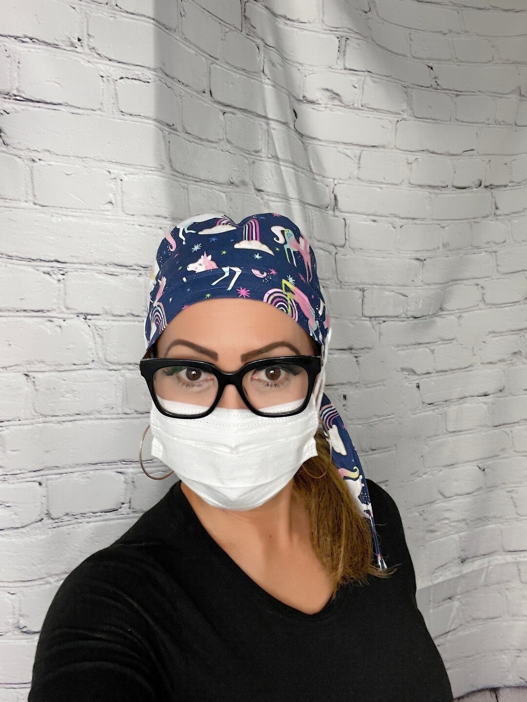 Scrub Cap, Scrub Hats, Surgical Scrub Hats With Buttons Ear Savers ...