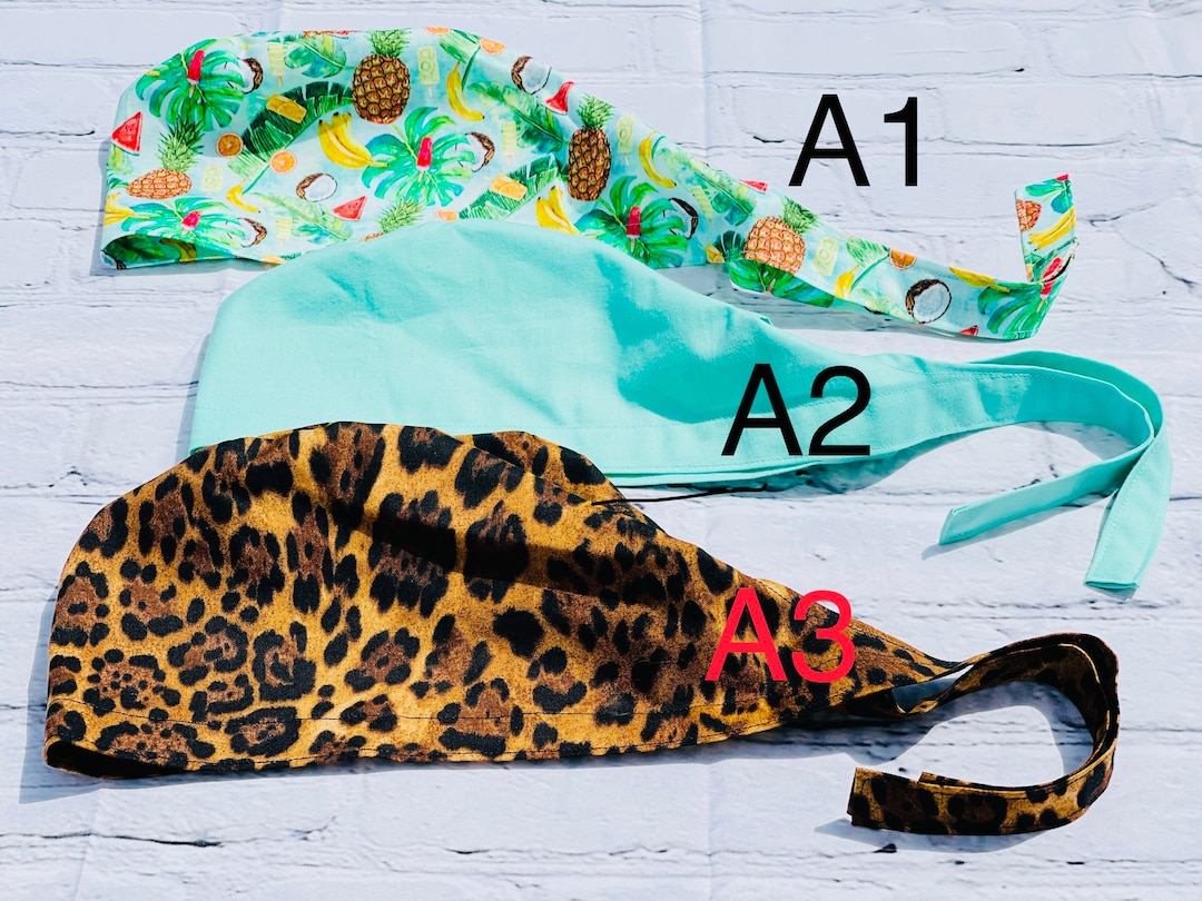 Scrub Caps, Scrub Cap avec boutons, Capuchon chirurgical, Bonnet de ...