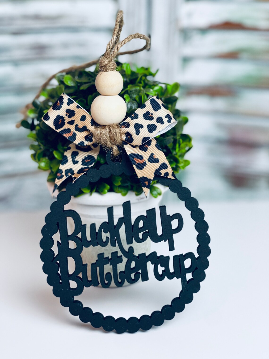 Car Charm Rear View Mirror | Buckle up Buttercup | Car Freshie | New ...