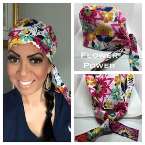 Scrub Caps With Buttons / Scrub Caps / Medical Scrub Cap / Female Scrub ...