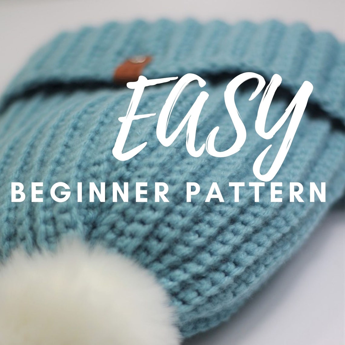 Easy Crochet Hat Pattern: Beginner Ribbed Winter Toque (PDF Pattern) - Etsy