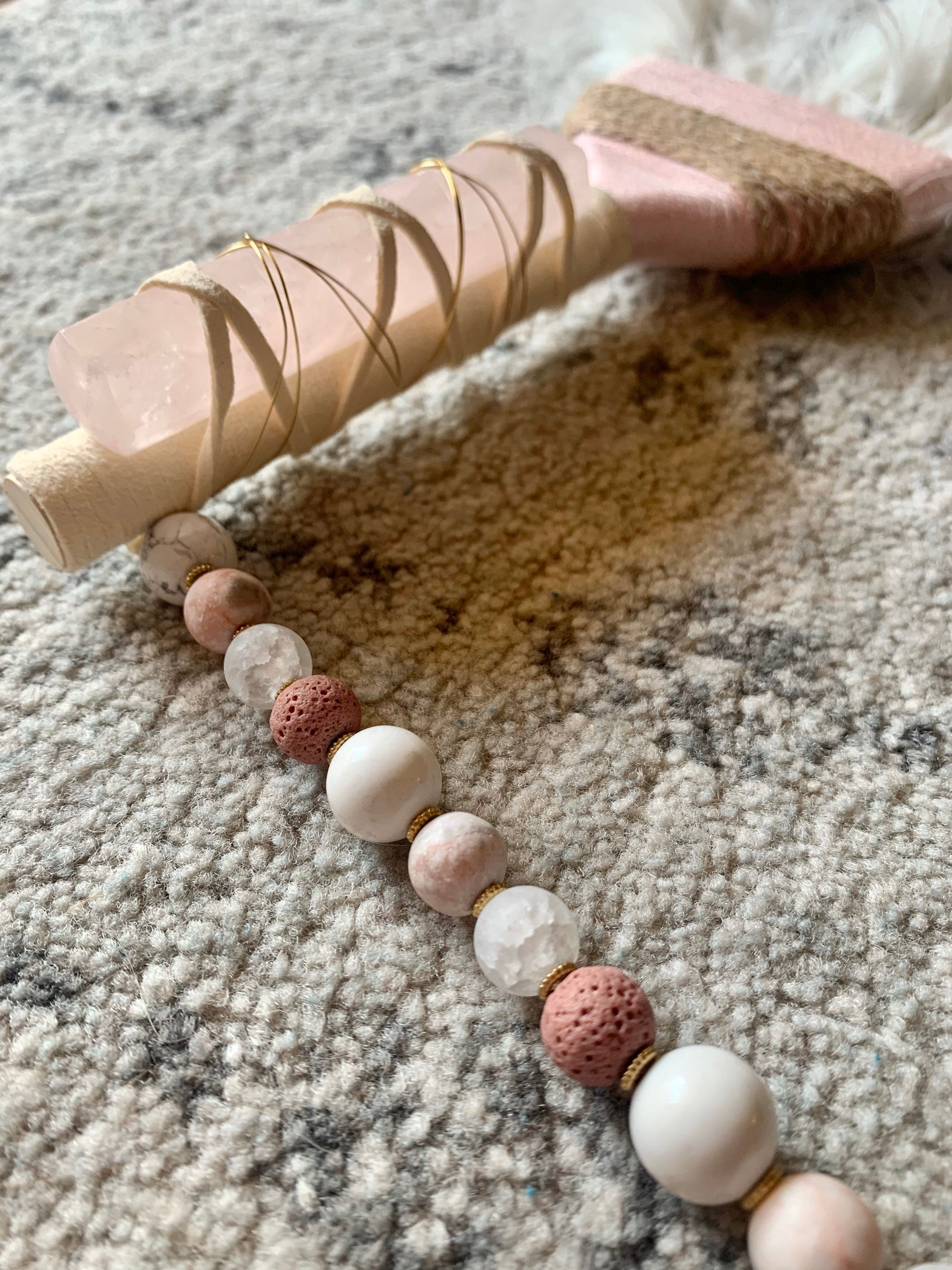 Crystal Smudging Fan (CUSTOM ORDER), Feather Smudging Fan, Crystal ...