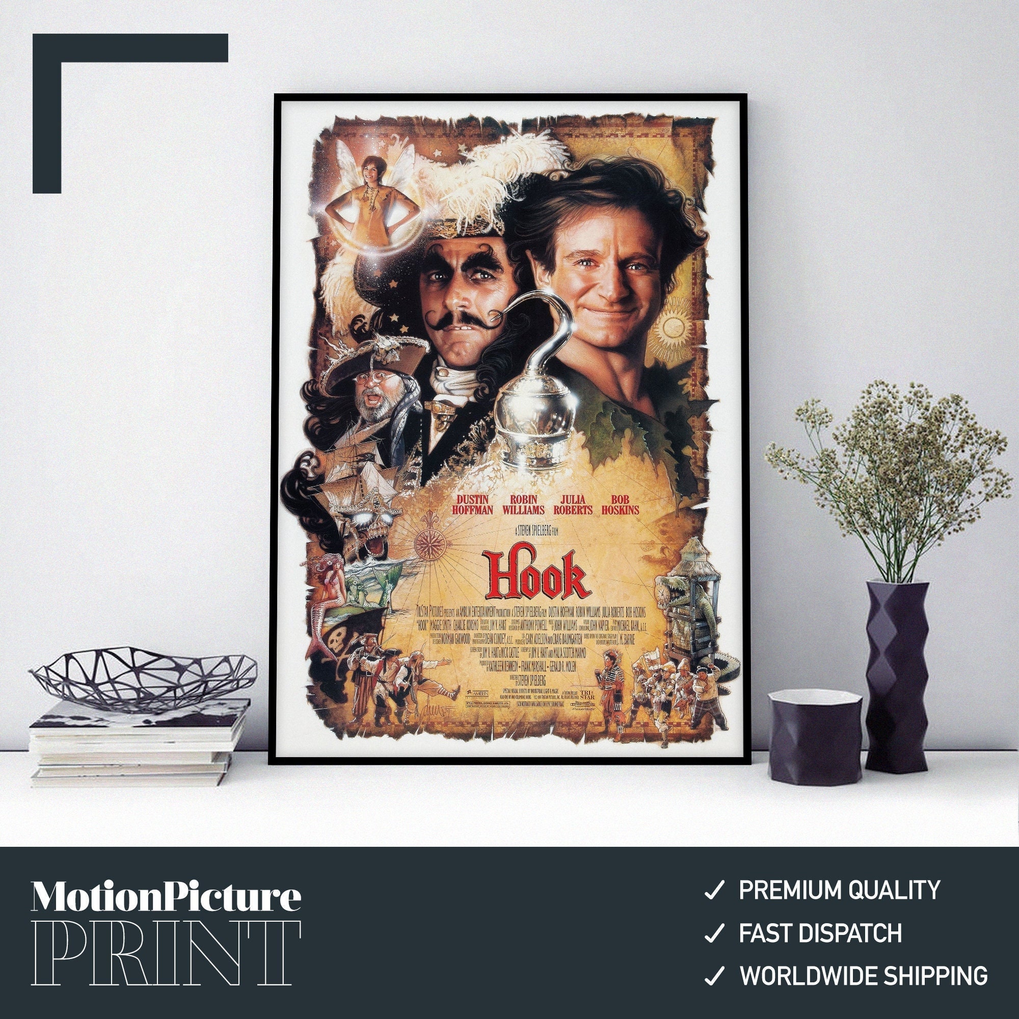 Dustin Hoffman Hook Poster