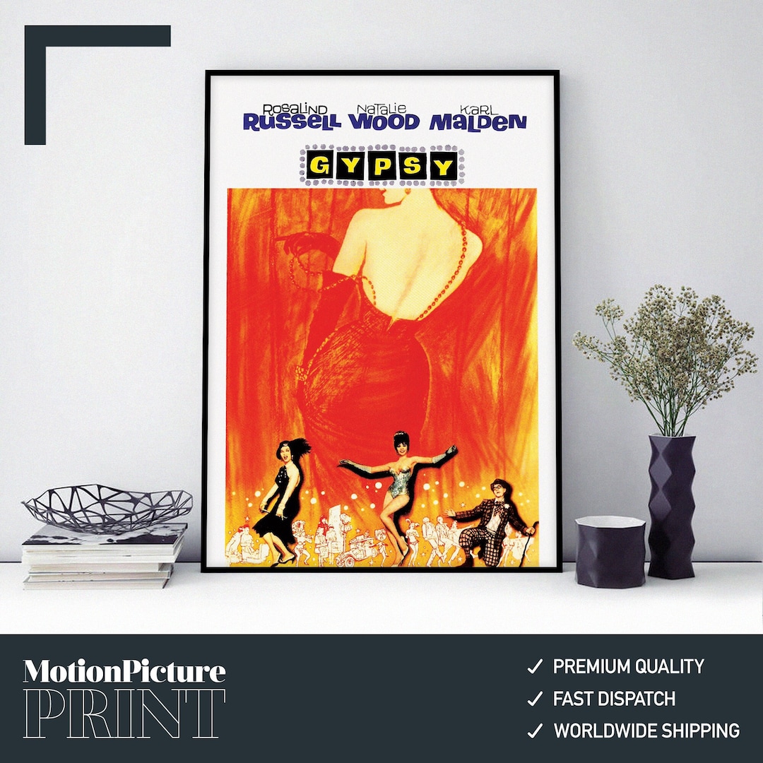 Gypsy 1962 Movie Film Poster Print A3 A4 A5 Home - Etsy