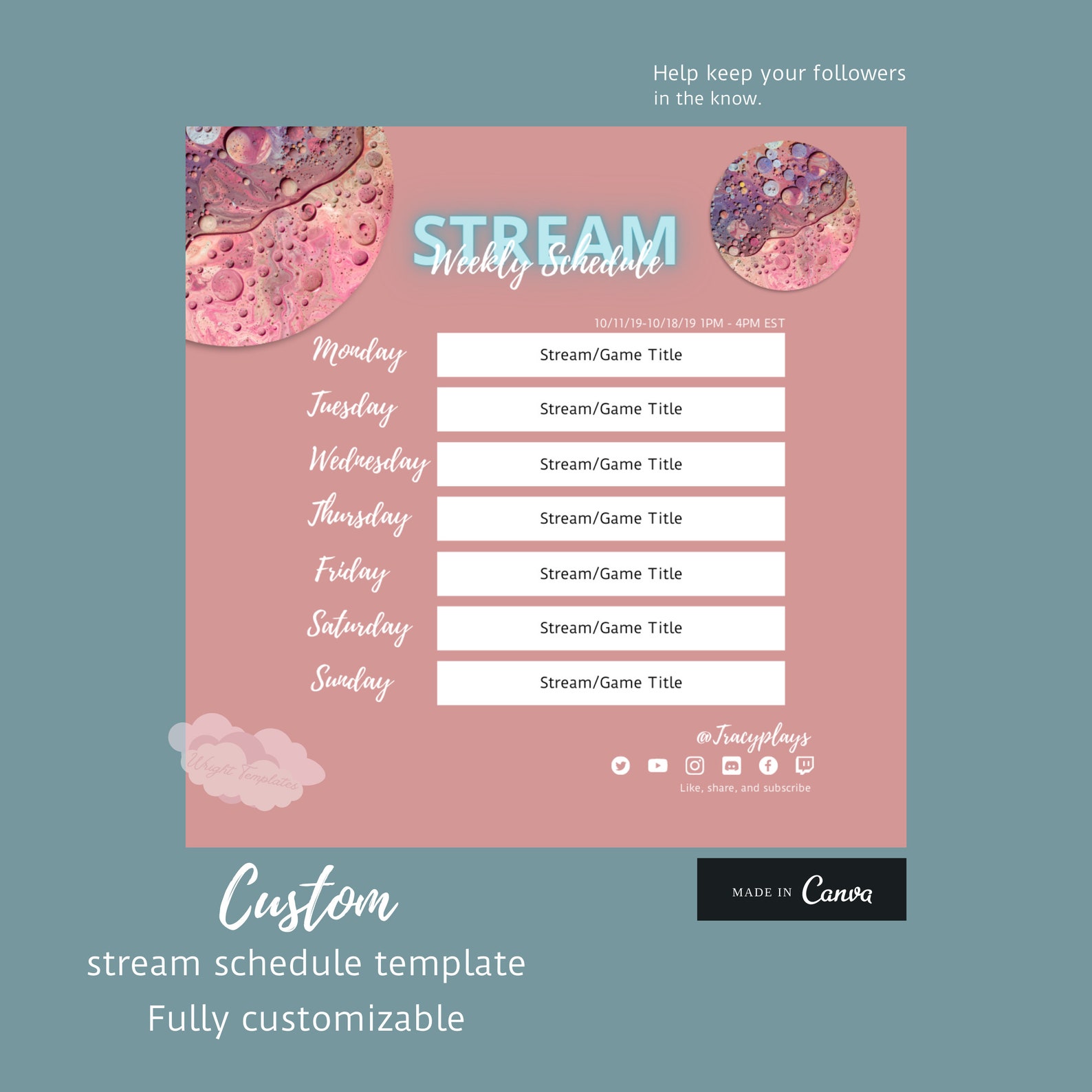Content Creator Bundle Template Digital Business Card for - Etsy