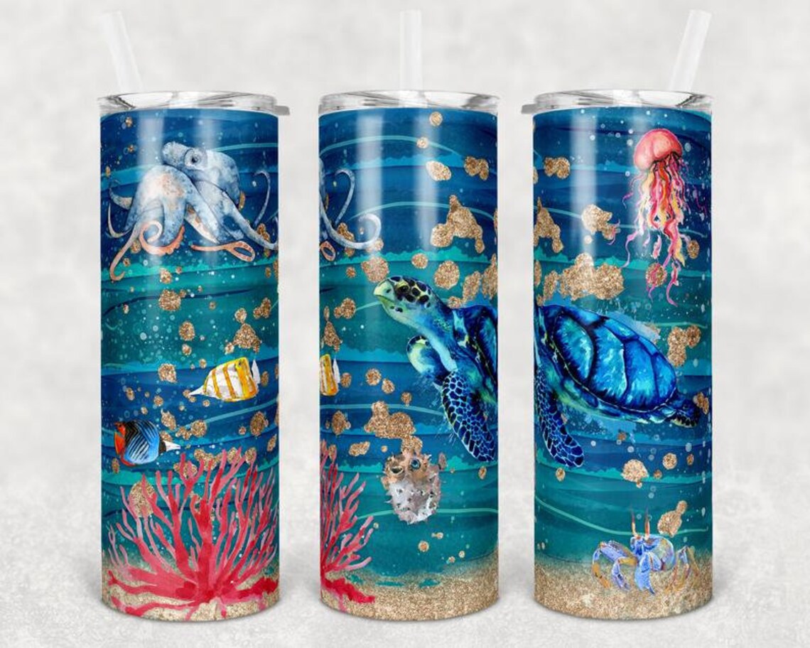 Ocean Life Sublimated Tumbler - Etsy