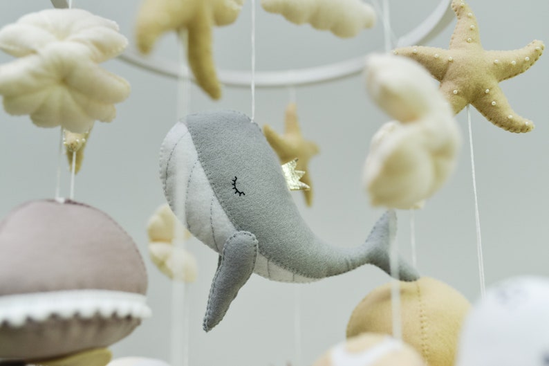 Ocean Mobile - Baby Mobile Ocean - Nursery Crib Mobile Neutral ...