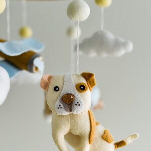 Dog Custom Baby Mobile, Transport Mobile for Nursery Decor, Train Sail ...