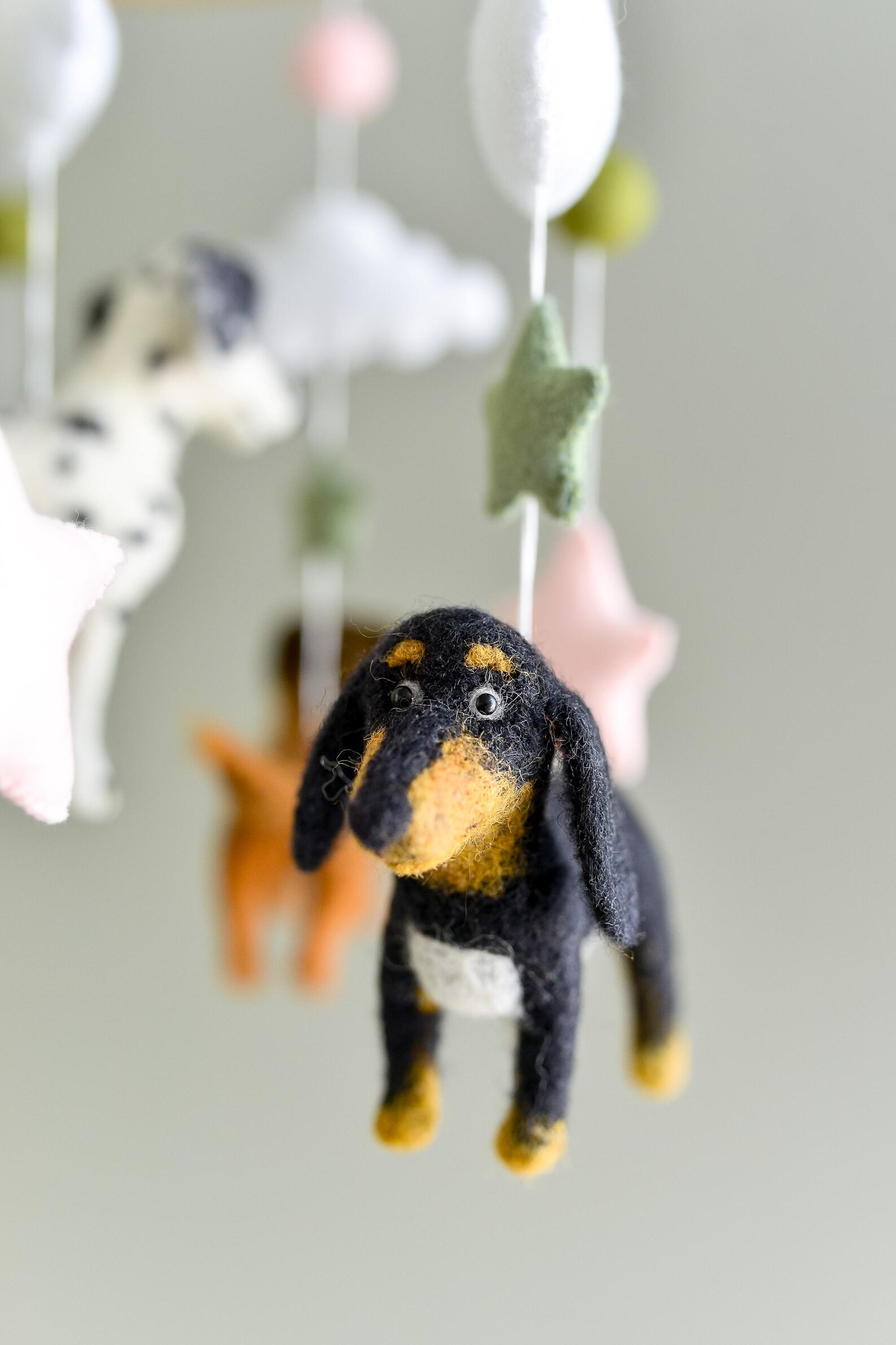 Dog Baby Mobile Custom Dog Nursery Decor Pets Mobile Neutral Animals ...