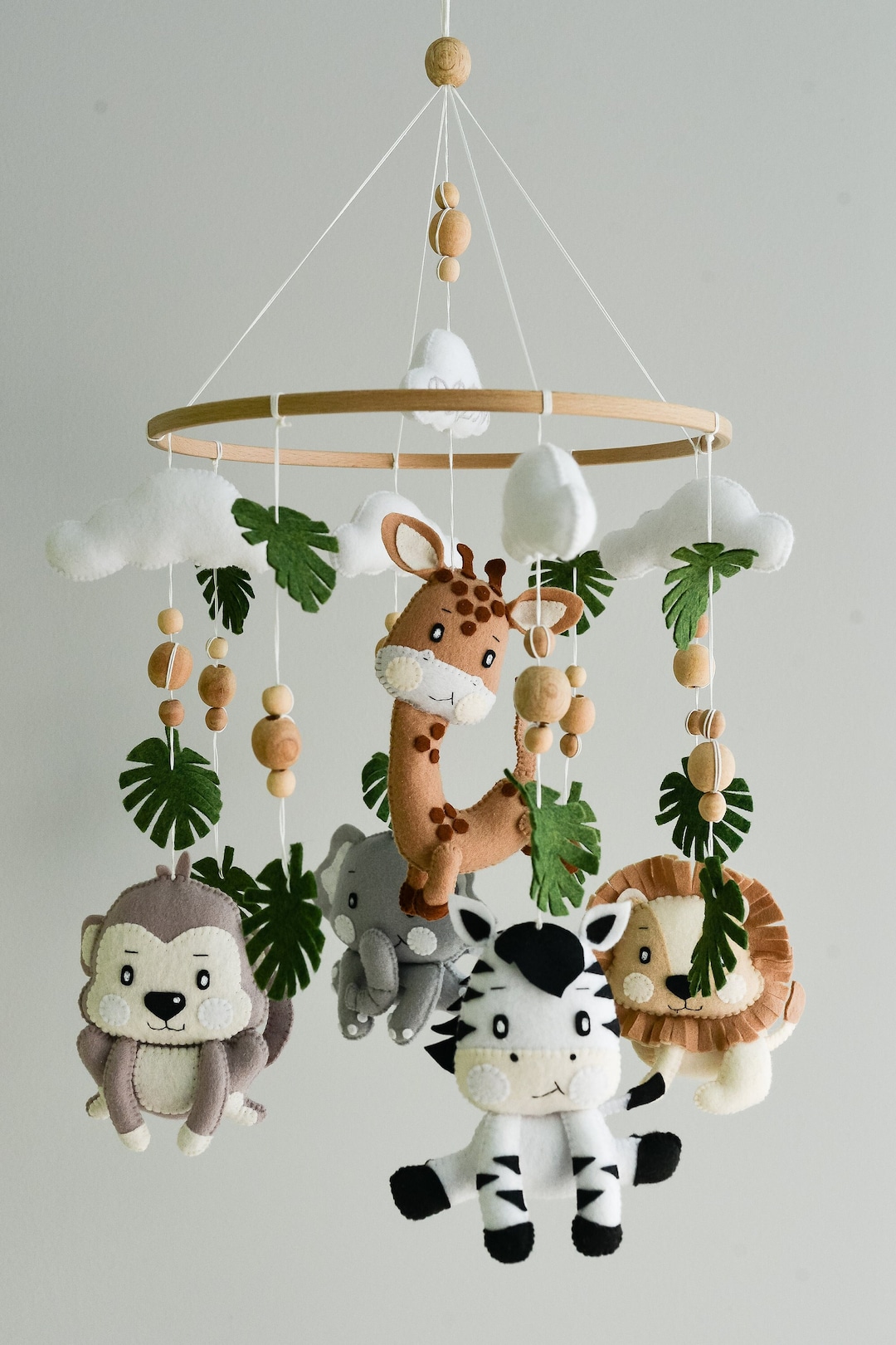 Baby Mobile Safari - Giraffe Crib Mobile - Jungle Nursery Mobile ...