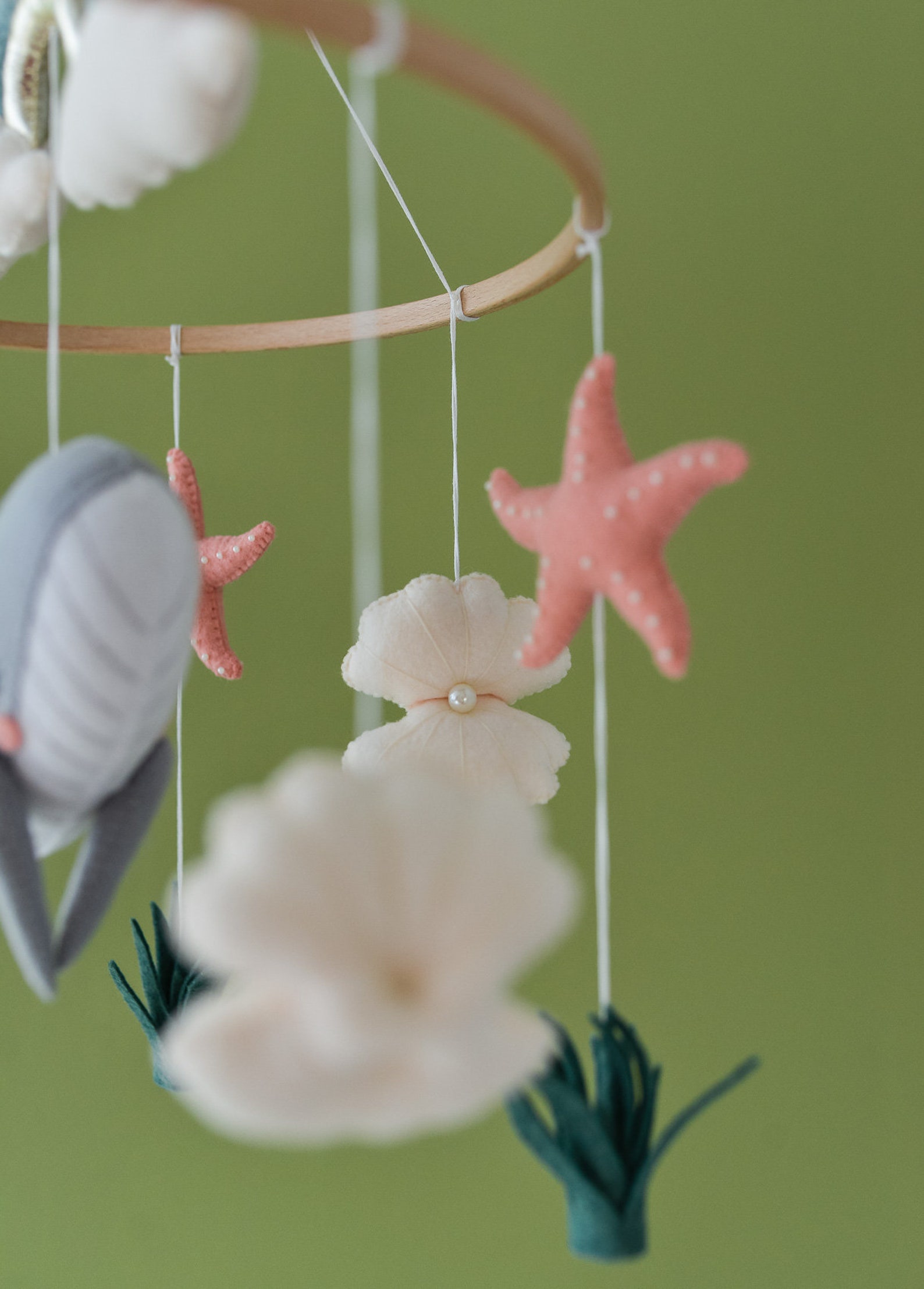 Baby Mobile Ocean Baby Mobile Girl Whale Mobile Shell Mobile Custom ...