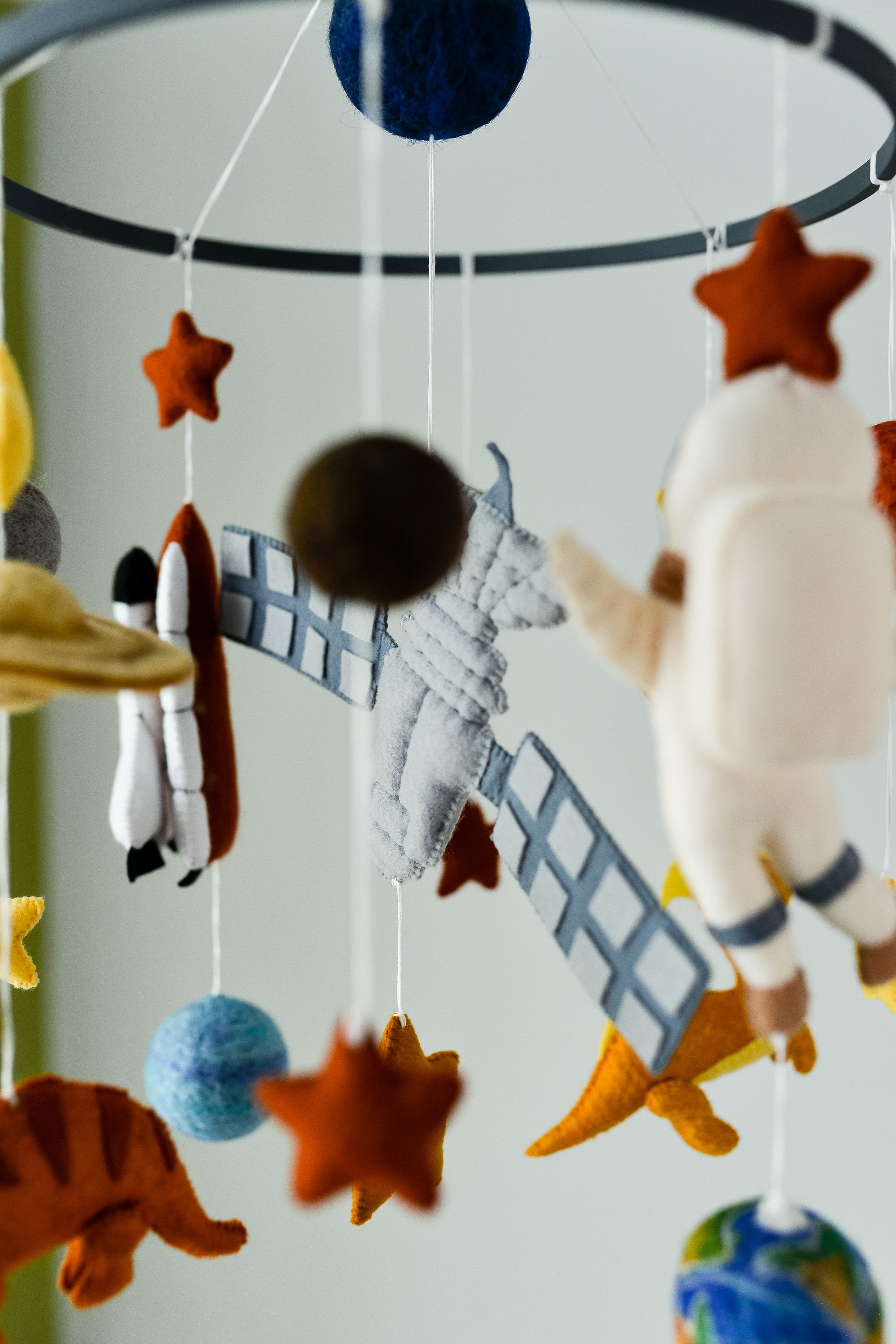 Space Baby Mobile - Dinosaur Crib Mobile - Nursery Hanging Decor - Dino ...