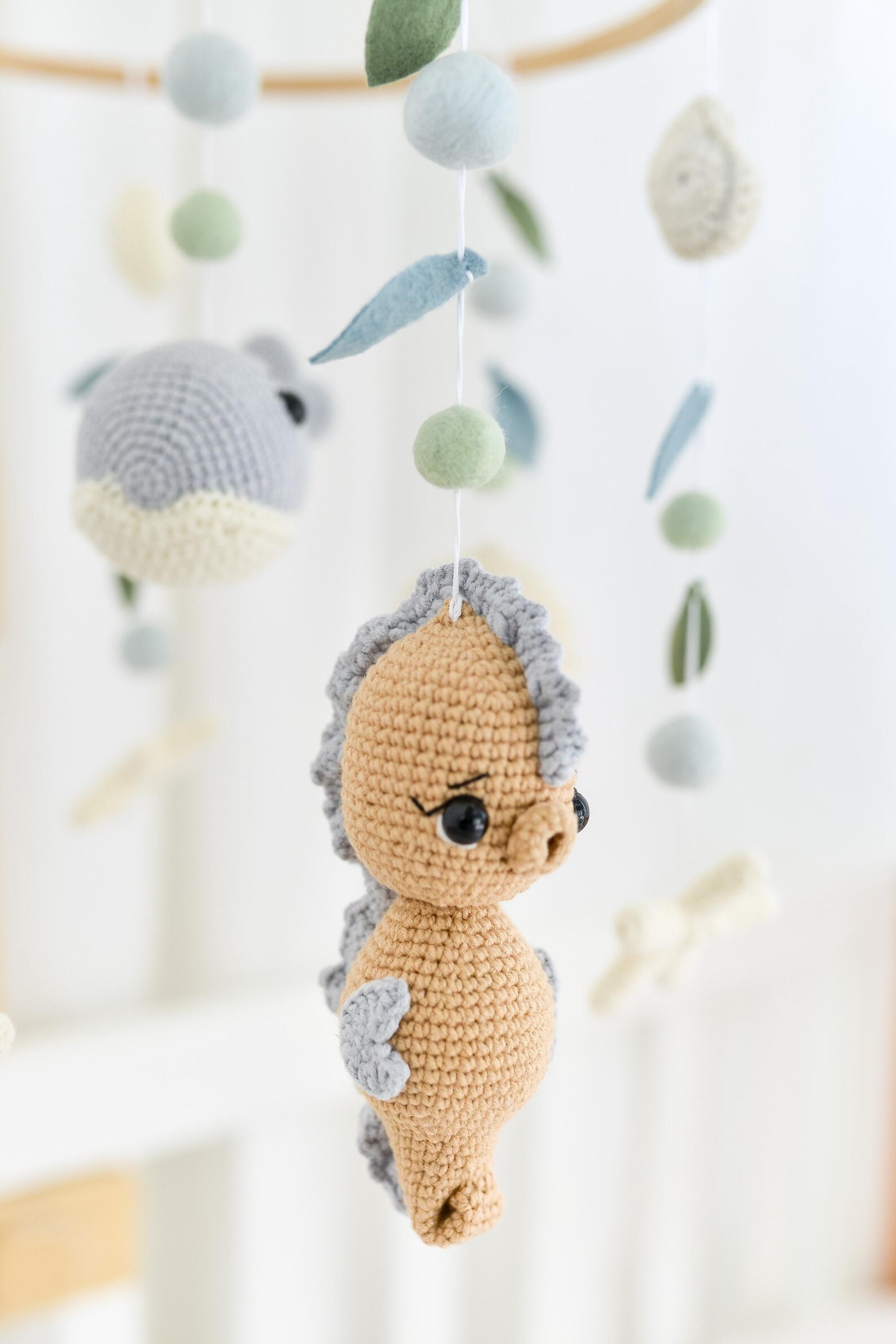 Nautical Baby Mobile Ocean Nursery Mobile Crochet Baby Mobile Handmade ...