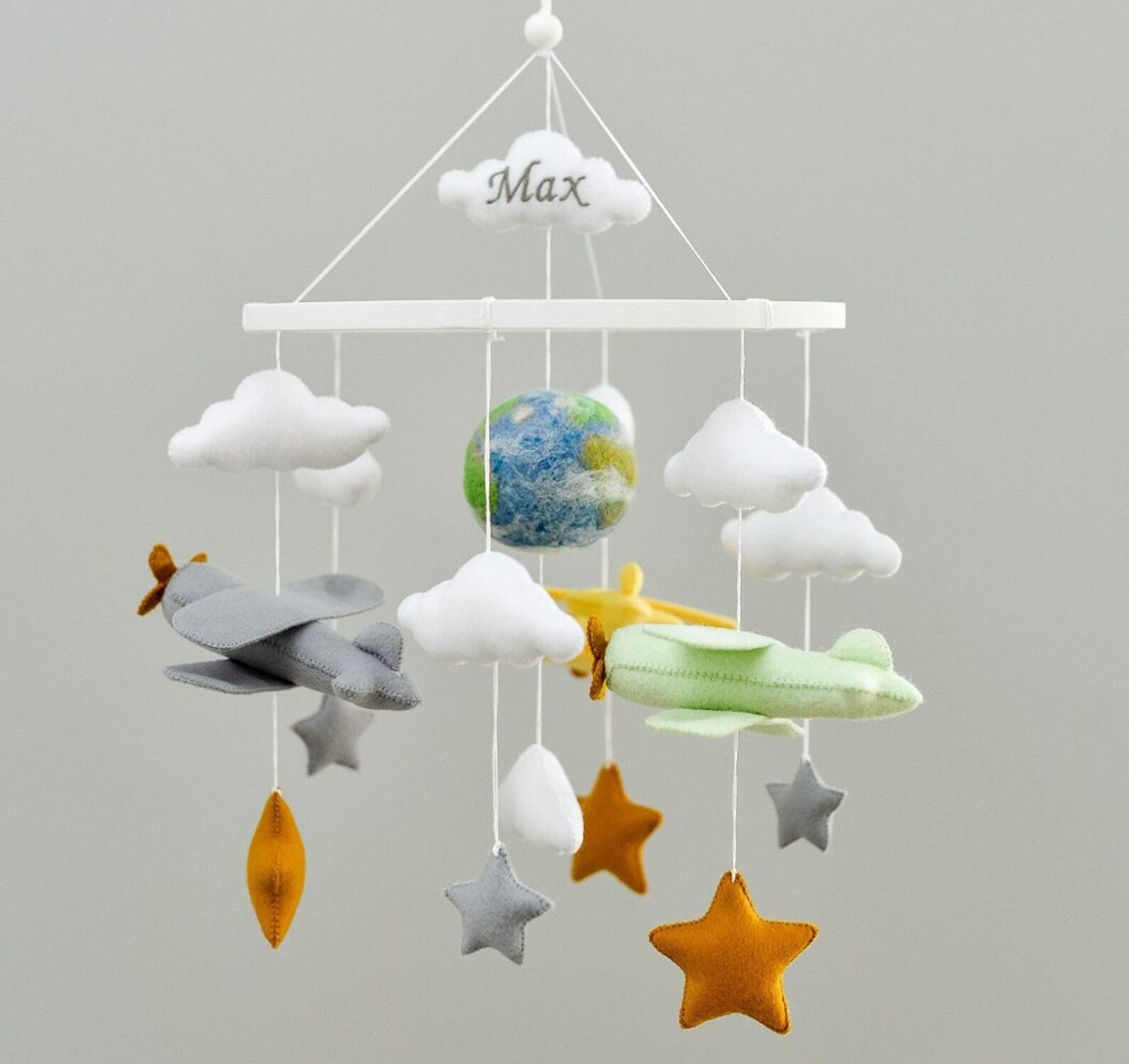 Baby Mobile Boy Travel Themed Nursery Mobile Airplane Crib | Etsy