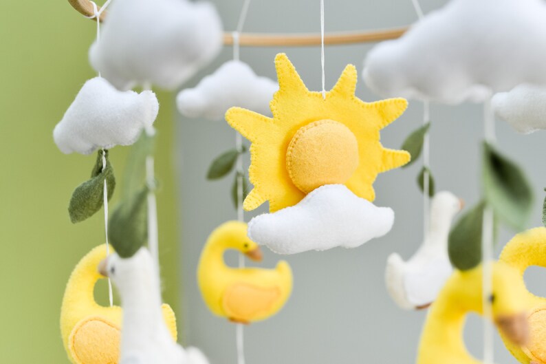 Duck Mobile - Woodland Mobile - Baby Girl Crib Mobile - Baby Boy ...