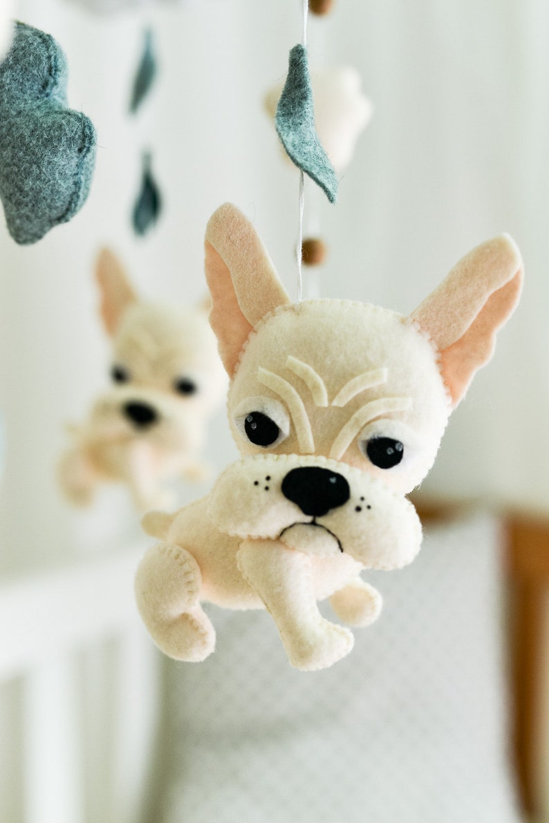 Custom Puppy Mobile Baby French Bulldog Crib Mobile Dog - Etsy