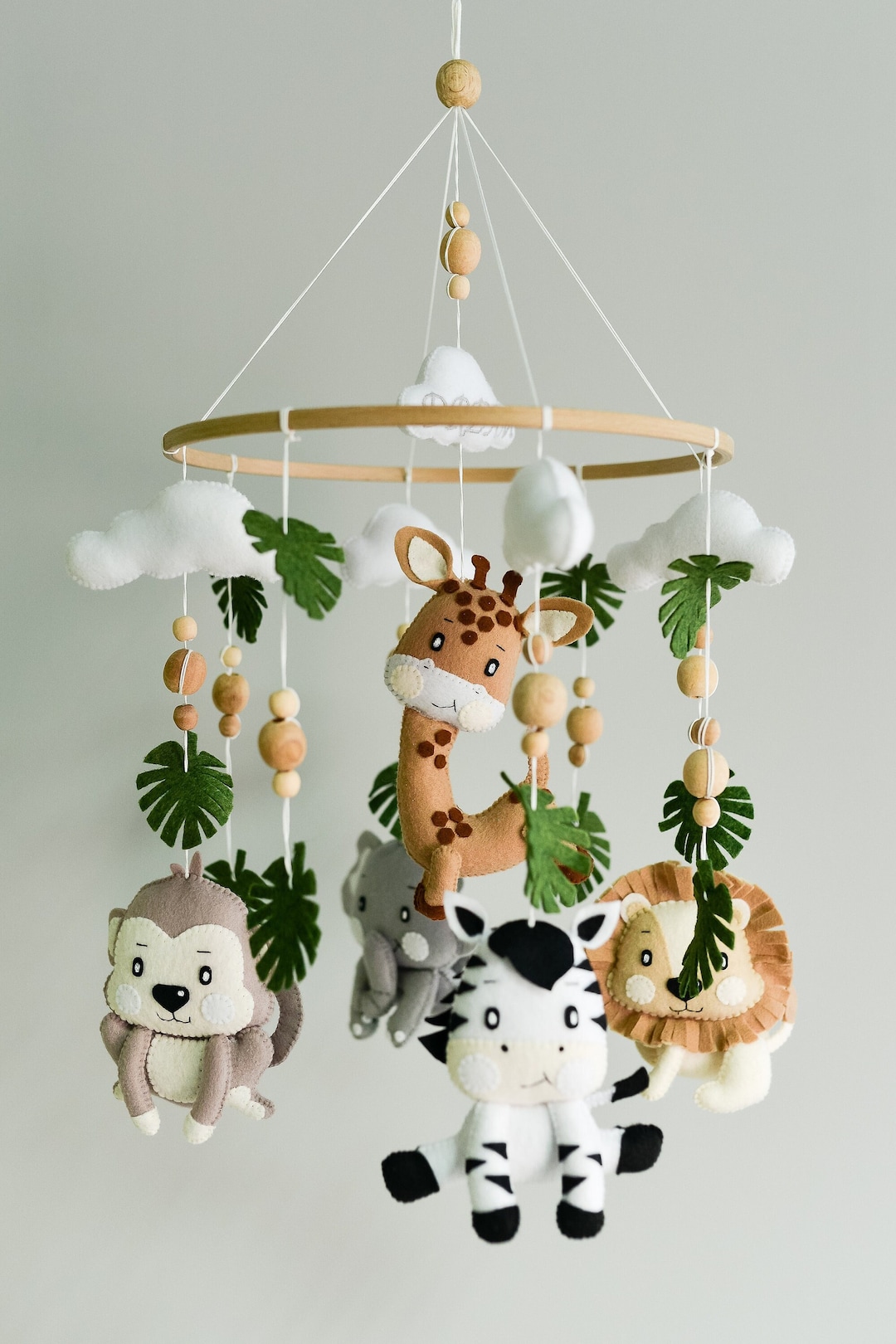 Baby Mobile Safari - Giraffe Crib Mobile - Jungle Nursery Mobile ...
