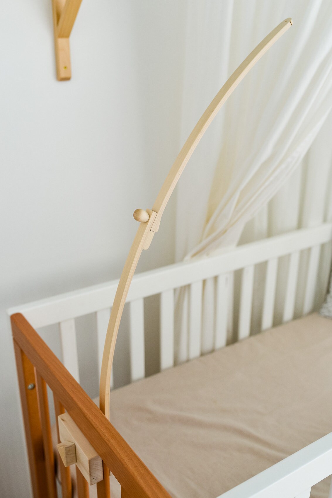 Wooden Baby Mobile Holder Natural Hanger for Baby Crib Nursery - Etsy