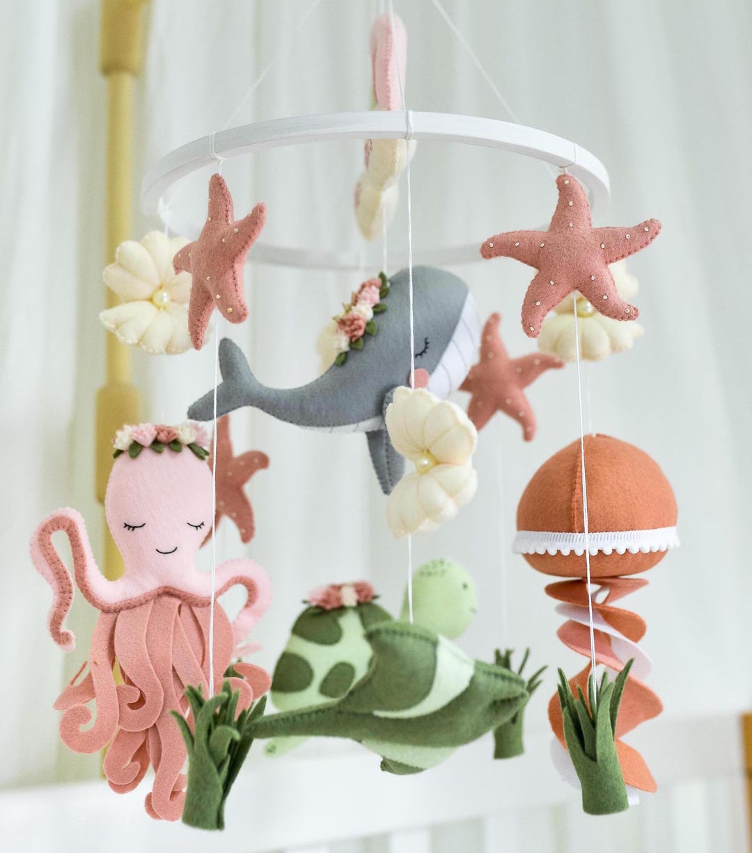 Nautical Ocean Mobile Baby Under the Sea Nursery Baby Moble ...