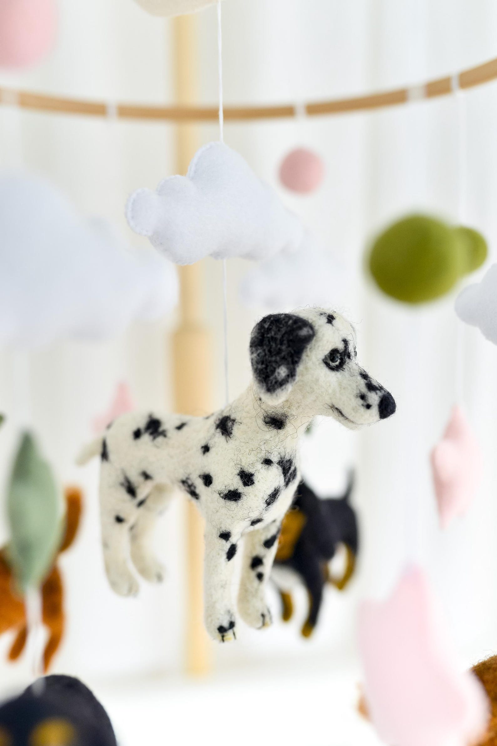 Dog Baby Mobile Custom Dog Nursery Decor Pets Mobile Neutral Animals ...
