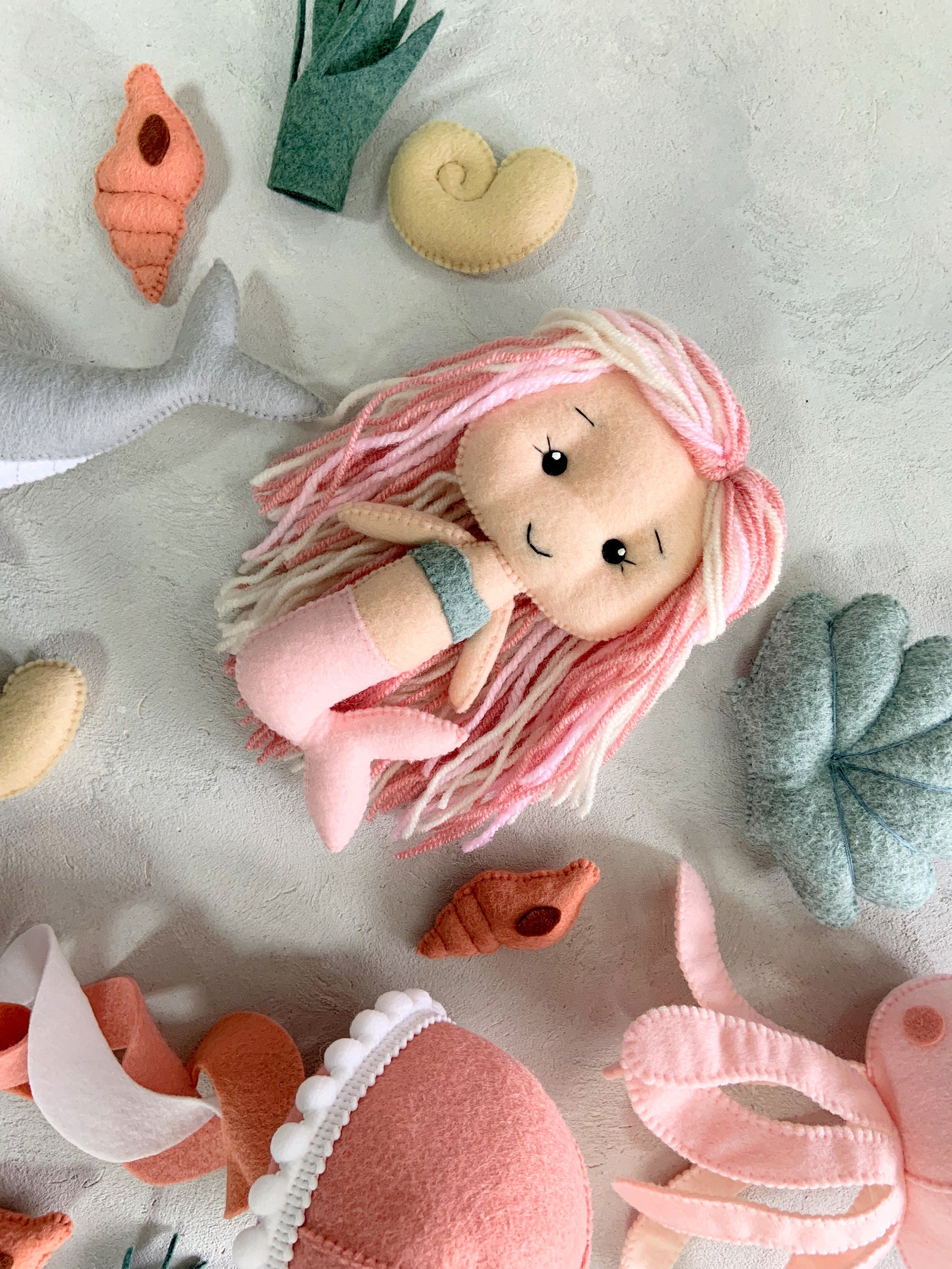 Mermaid Mobile Whale Nursery Mobile Ocean Nursery Decor Baby | Etsy