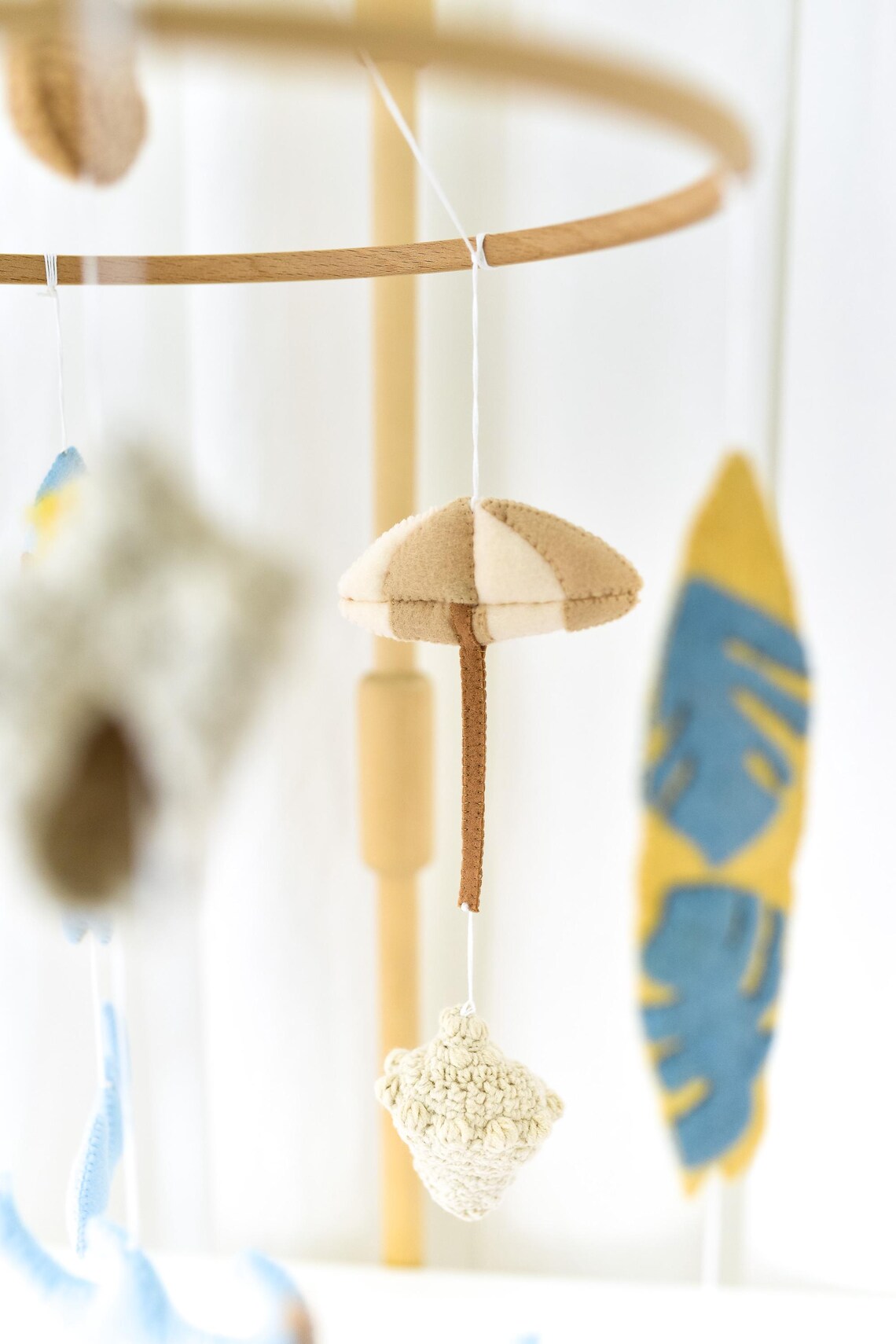 Beach Baby Mobile Coastal Nursery Decor Surf Baby Mobile Sunshine ...
