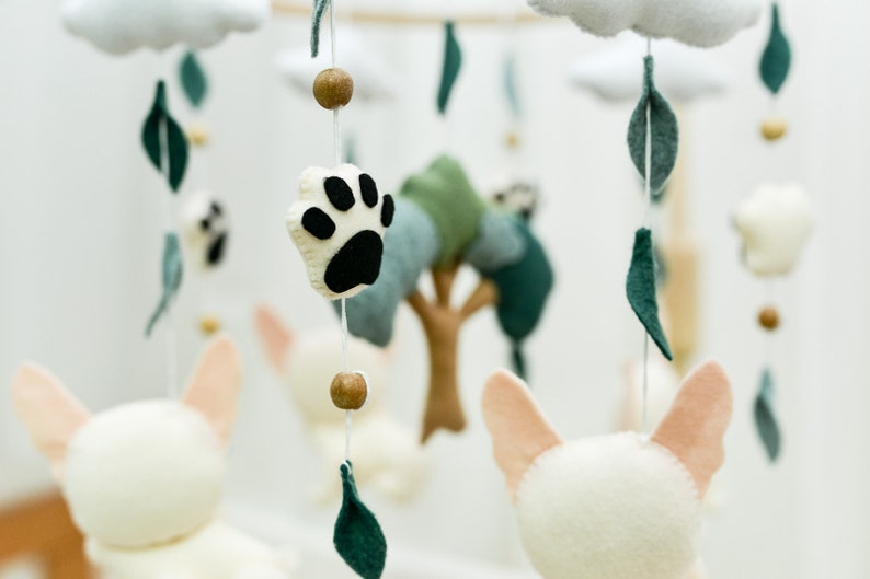 Custom Puppy Mobile Baby French Bulldog Crib Mobile Dog - Etsy