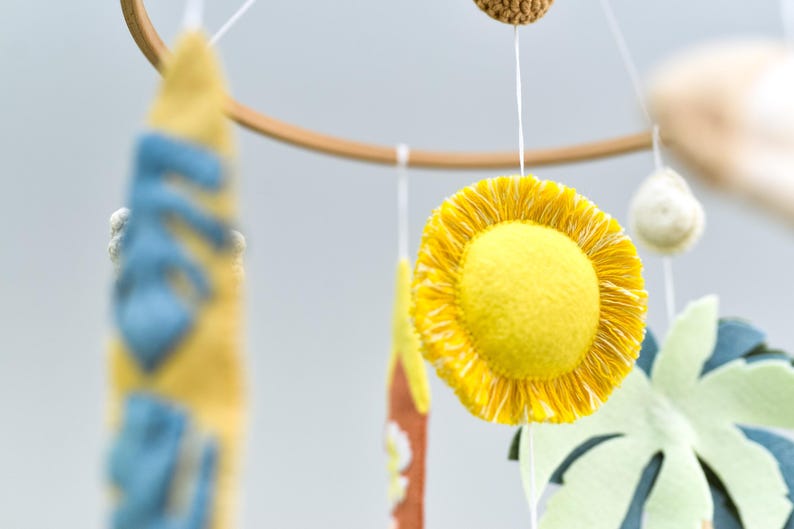 Beach Baby Mobile Coastal Nursery Decor Surf Baby Mobile Sunshine ...