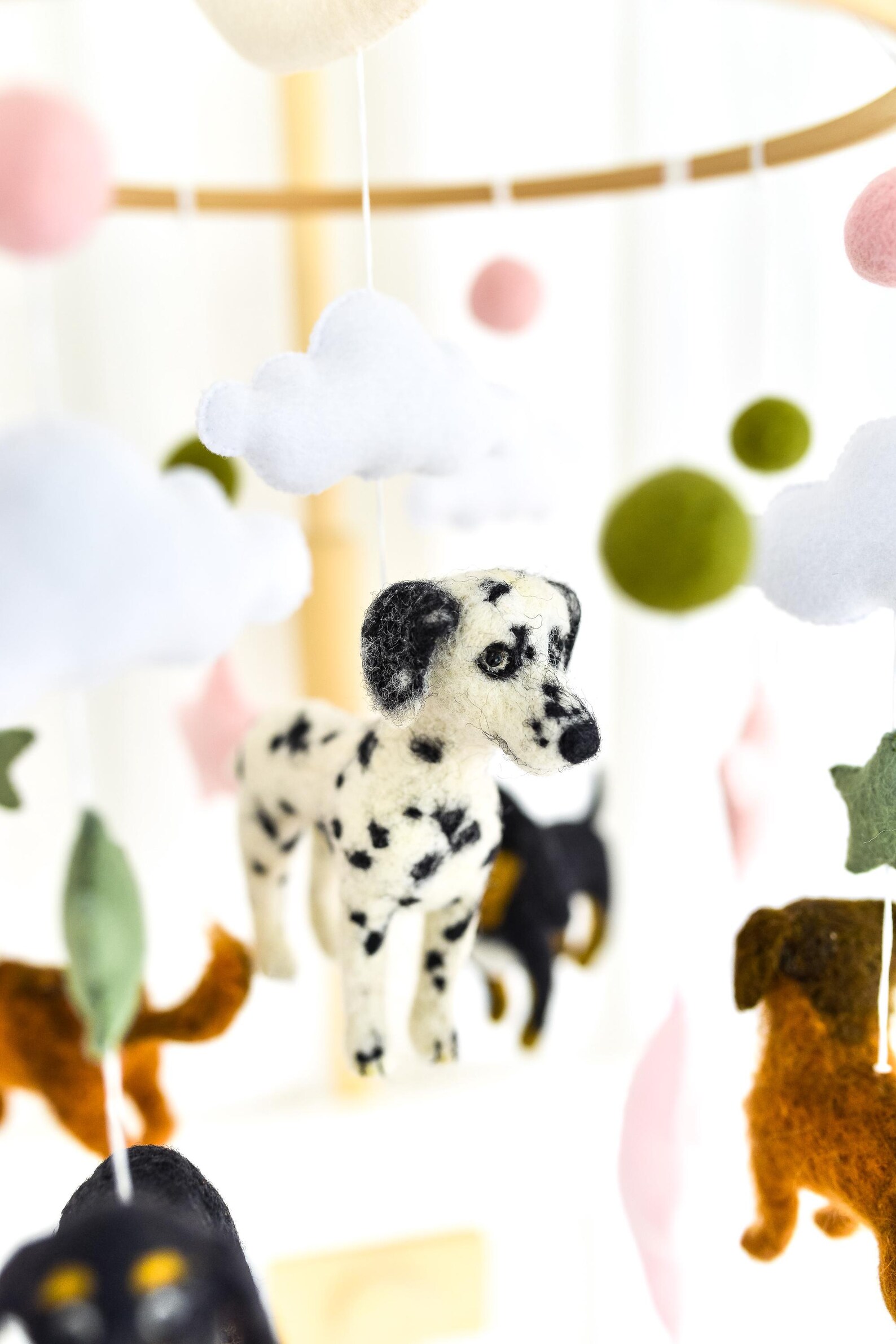 Dog Baby Mobile Custom Dog Nursery Decor Pets Mobile Neutral Animals ...