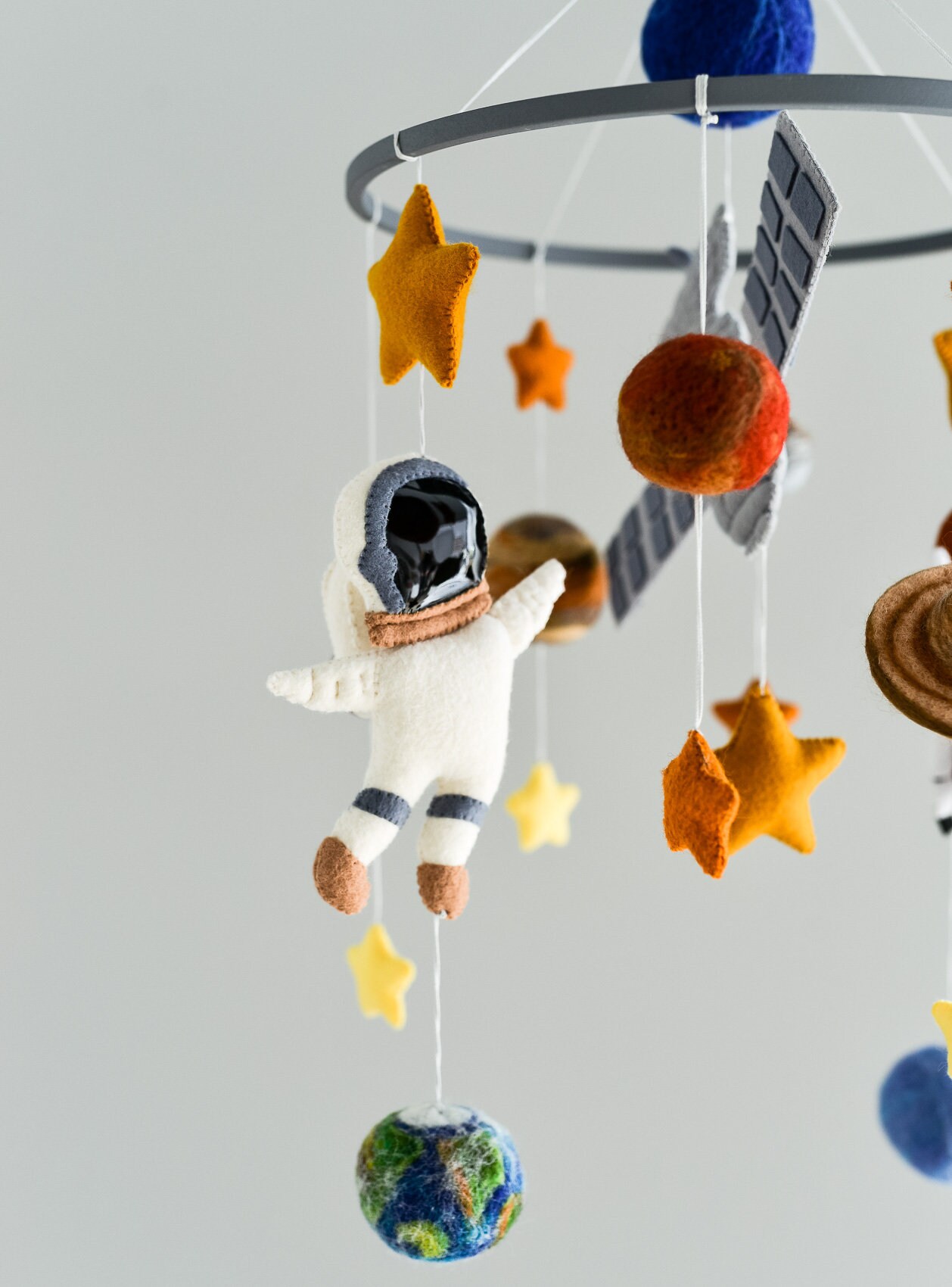 Space Baby Mobile Outer Space Nursery Hanging Decor Space Solar System ...