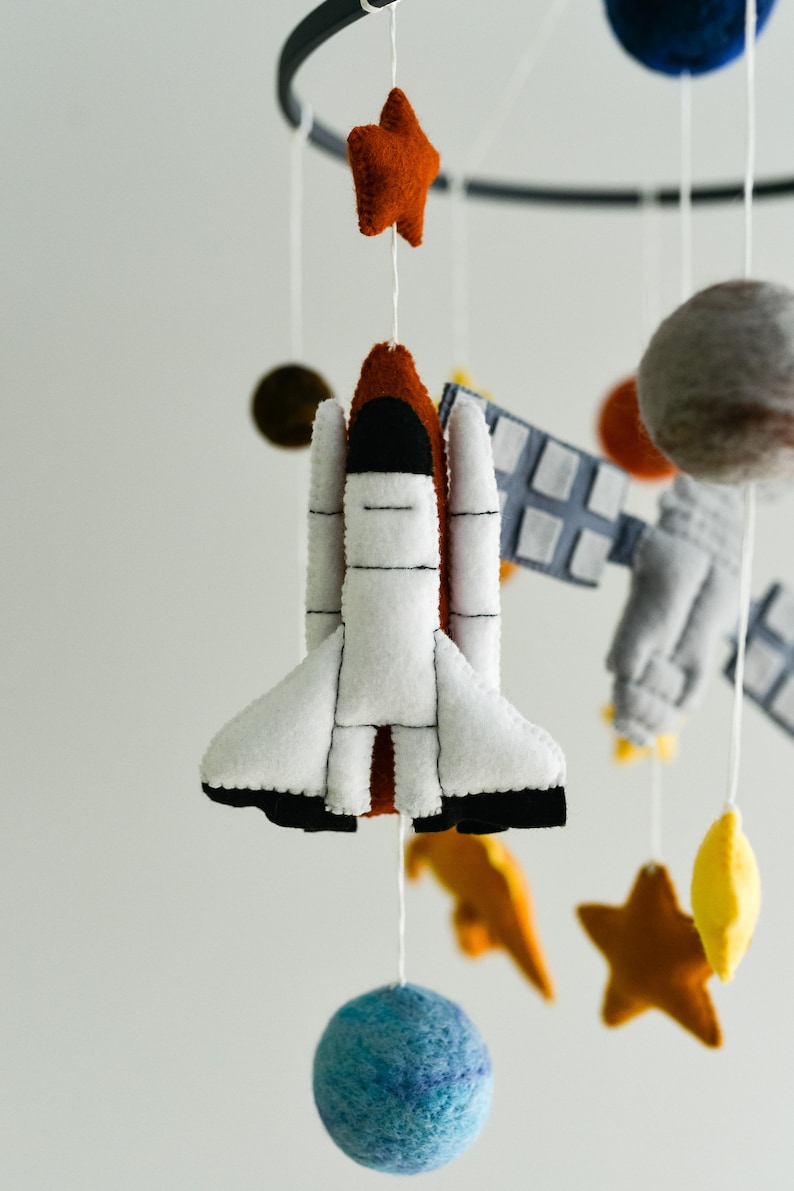 Space Baby Mobile - Dinosaur Crib Mobile - Nursery Hanging Decor - Dino ...