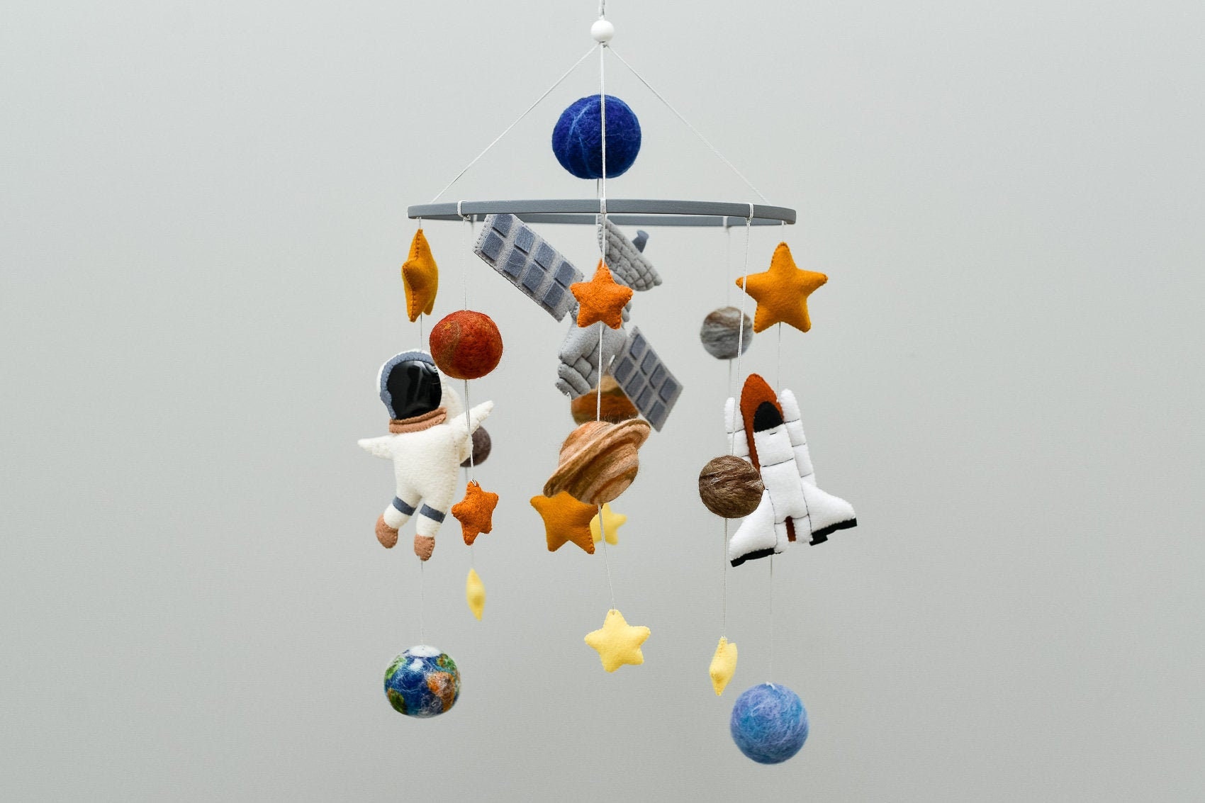 Space baby mobile Outer space nursery hanging decor Space | Etsy