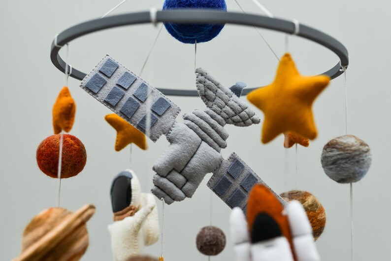 Space Baby Mobile Outer Space Nursery Hanging Decor Space | Etsy