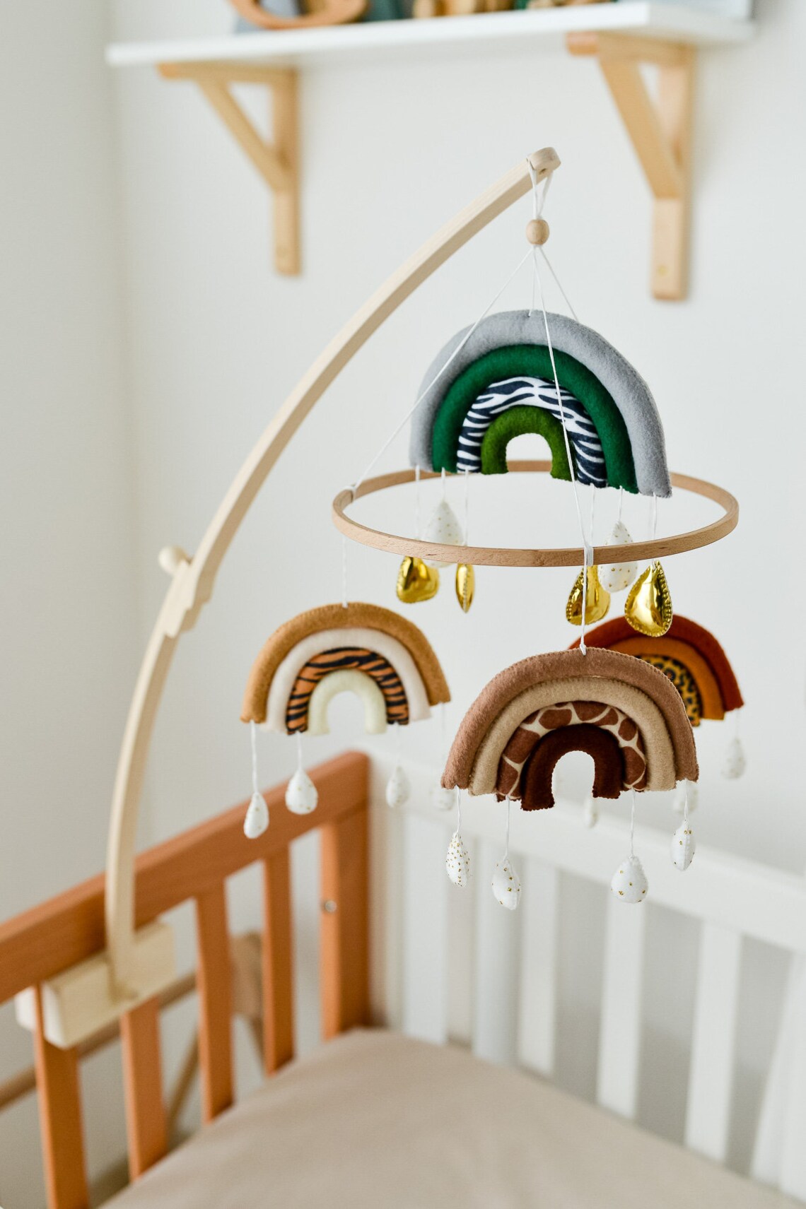 Wooden Baby Mobile Holder Natural Hanger for Baby Crib Nursery - Etsy