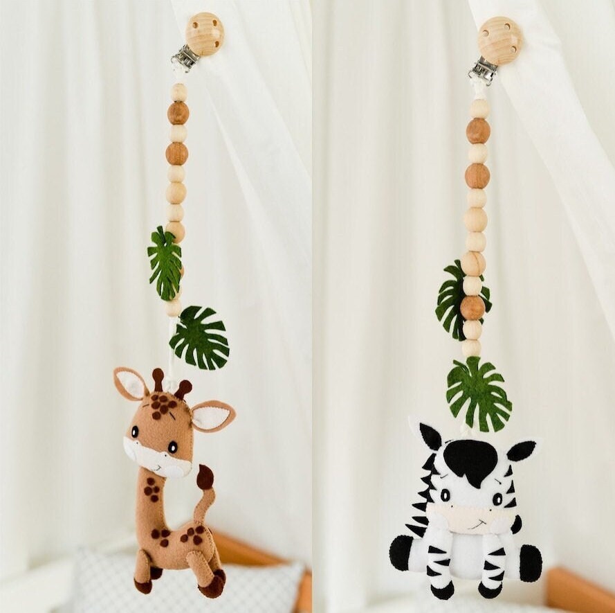 Safari Stroller Baby Mobile Stroller Giraffe Toy Pram Jungle - Etsy