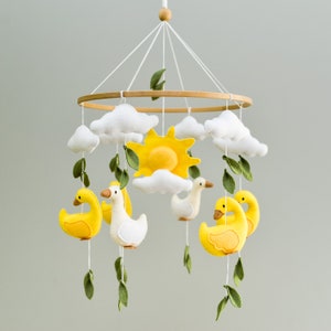 Duck Mobile - Woodland Mobile - Baby Girl Crib Mobile - Baby Boy ...