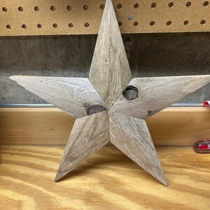 12 1/2" Extreme Rustic Wood Stars. Wood Star, Barn Star, Folk Art Star ...