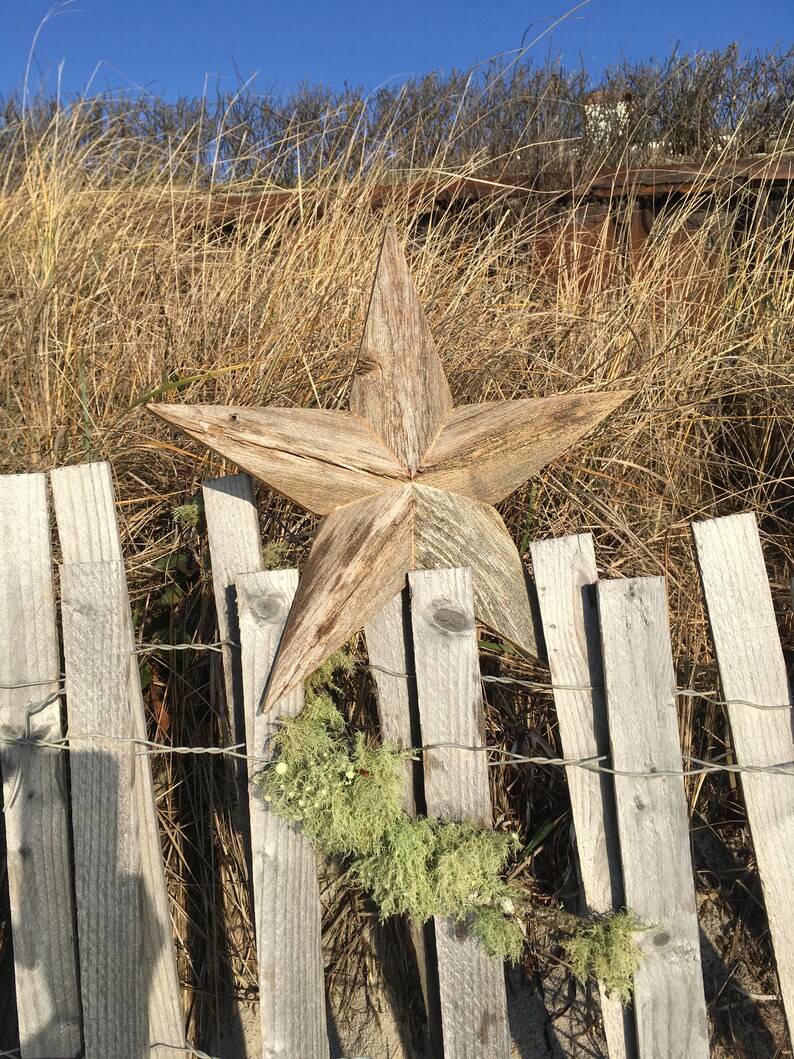 Set of 3 Rustic Wooden Stars Made With Reclaimed Wood From New - Etsy