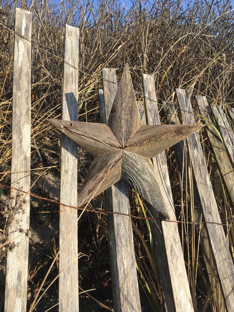 Set of 3 Rustic Wooden Stars Made With Reclaimed Wood From New - Etsy