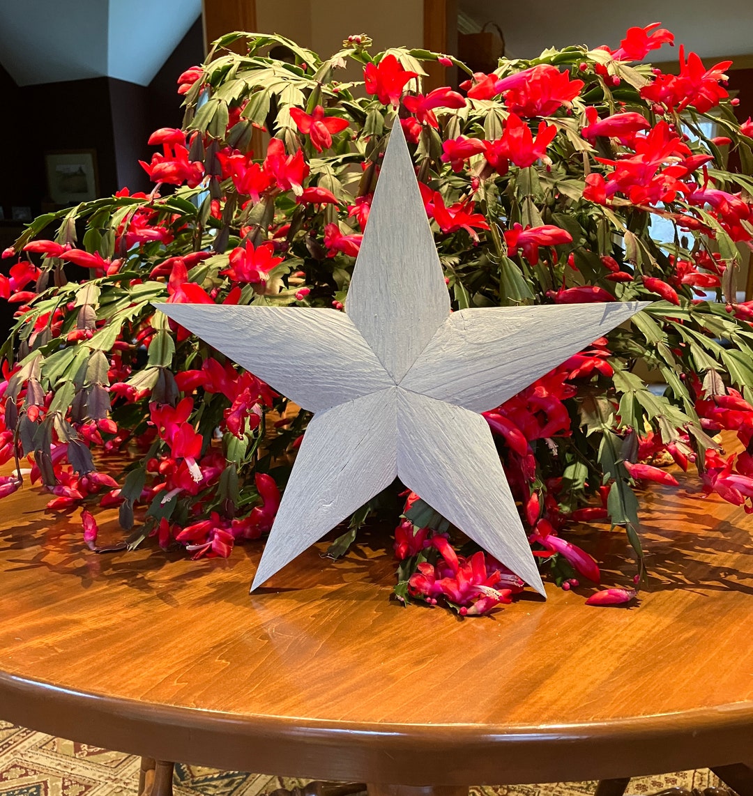 Whitewashed Rustic Wood Star. 12 1/2". Made From Weathered Cape Cod ...