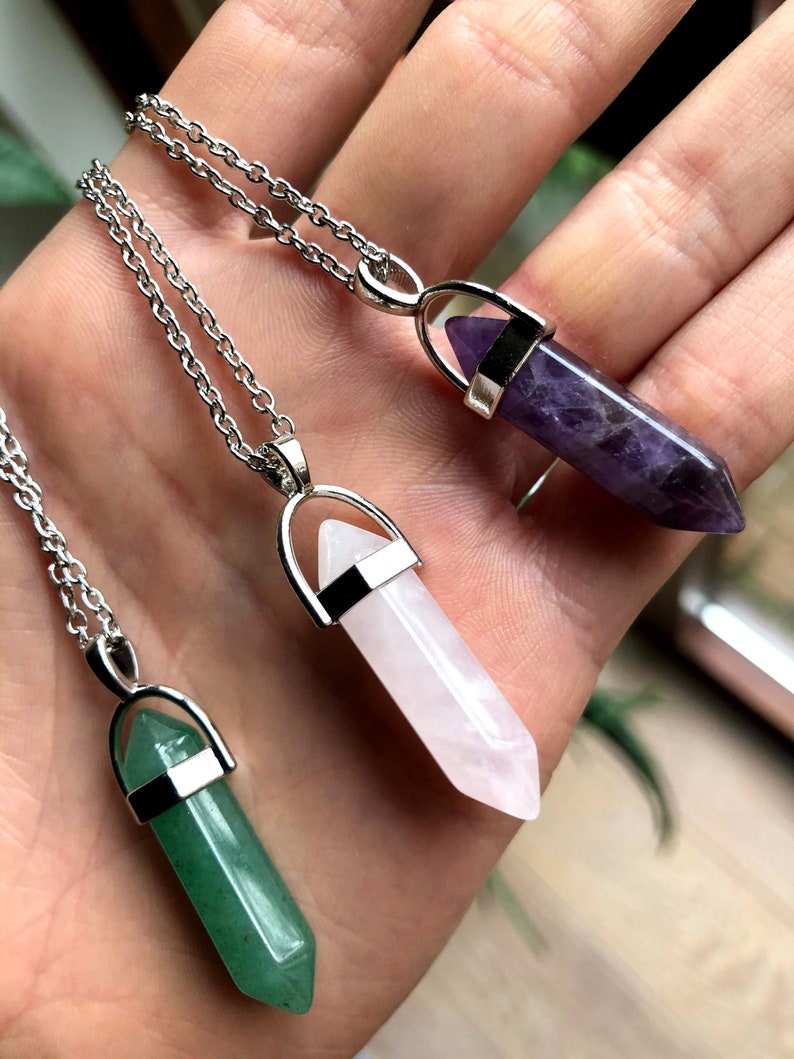 Crystal Necklace Pendant, Natural Crystal, Natural Stone, Lucky Charm ...