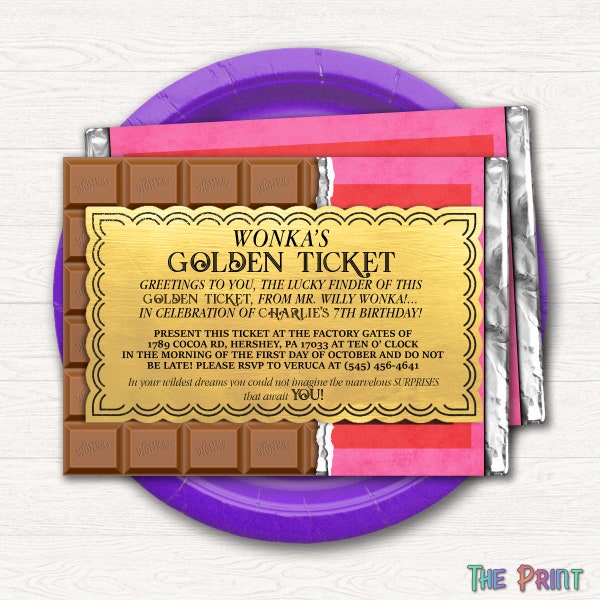 Charlie and the Chocolate Factory Party - Etsy