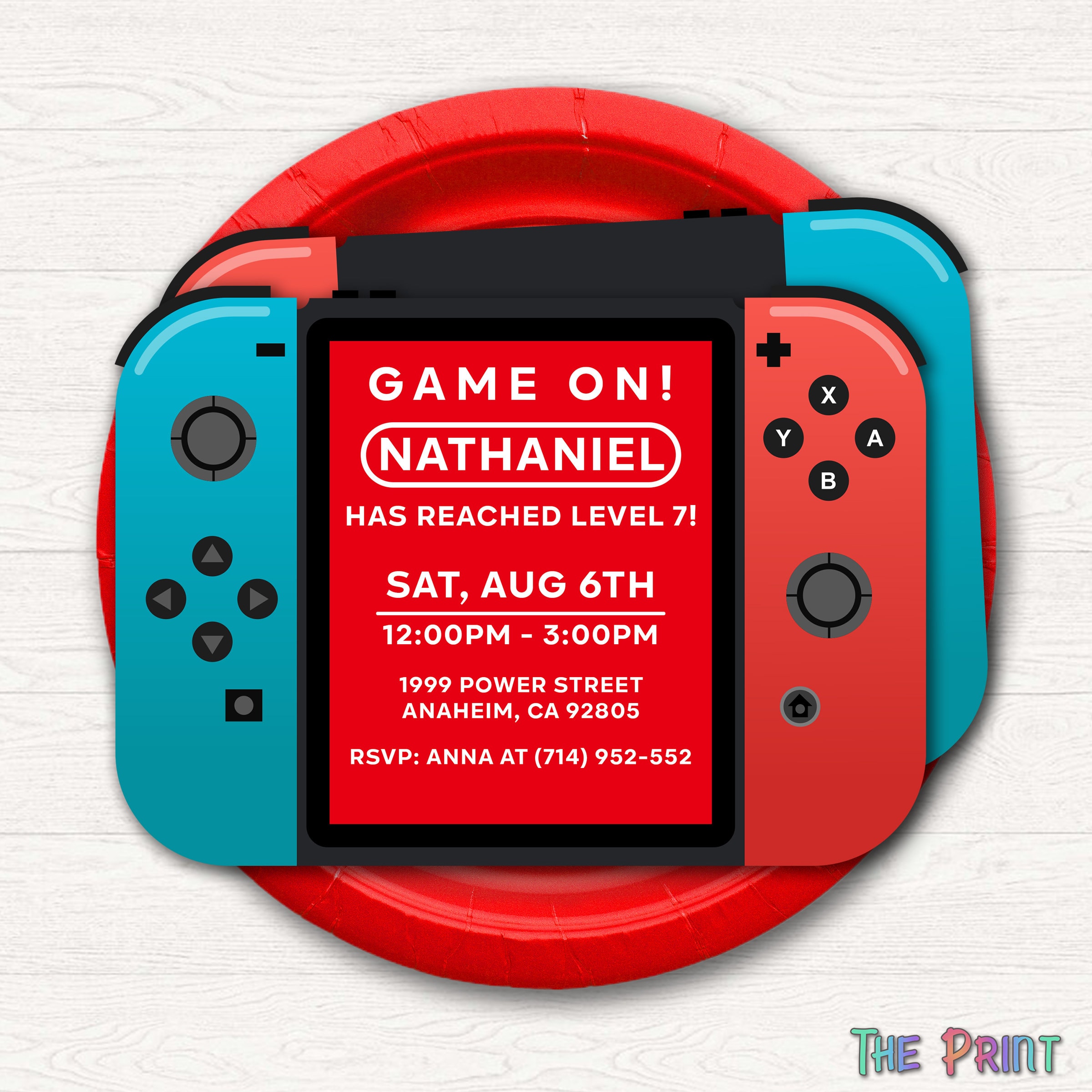 Editable Nintendo Switch Party Invitation Instant Download, 57% OFF