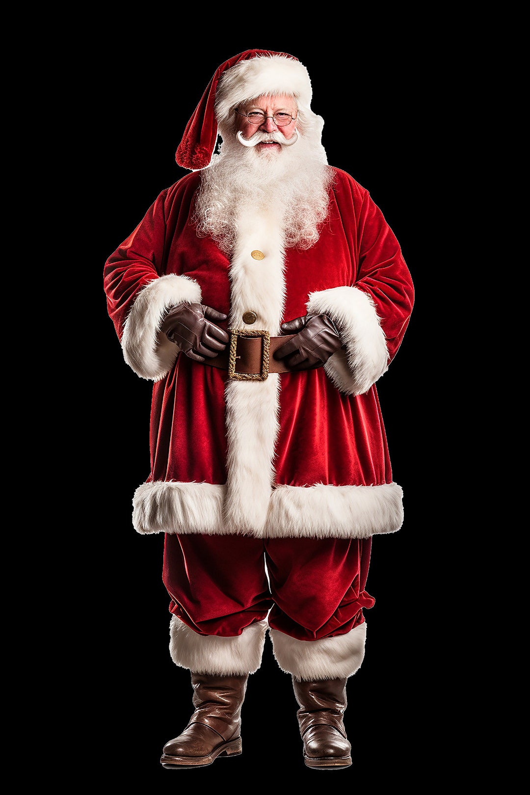 Santa Claus Png, Santa Overlay, Full Body Santa Overlay, Christmas ...