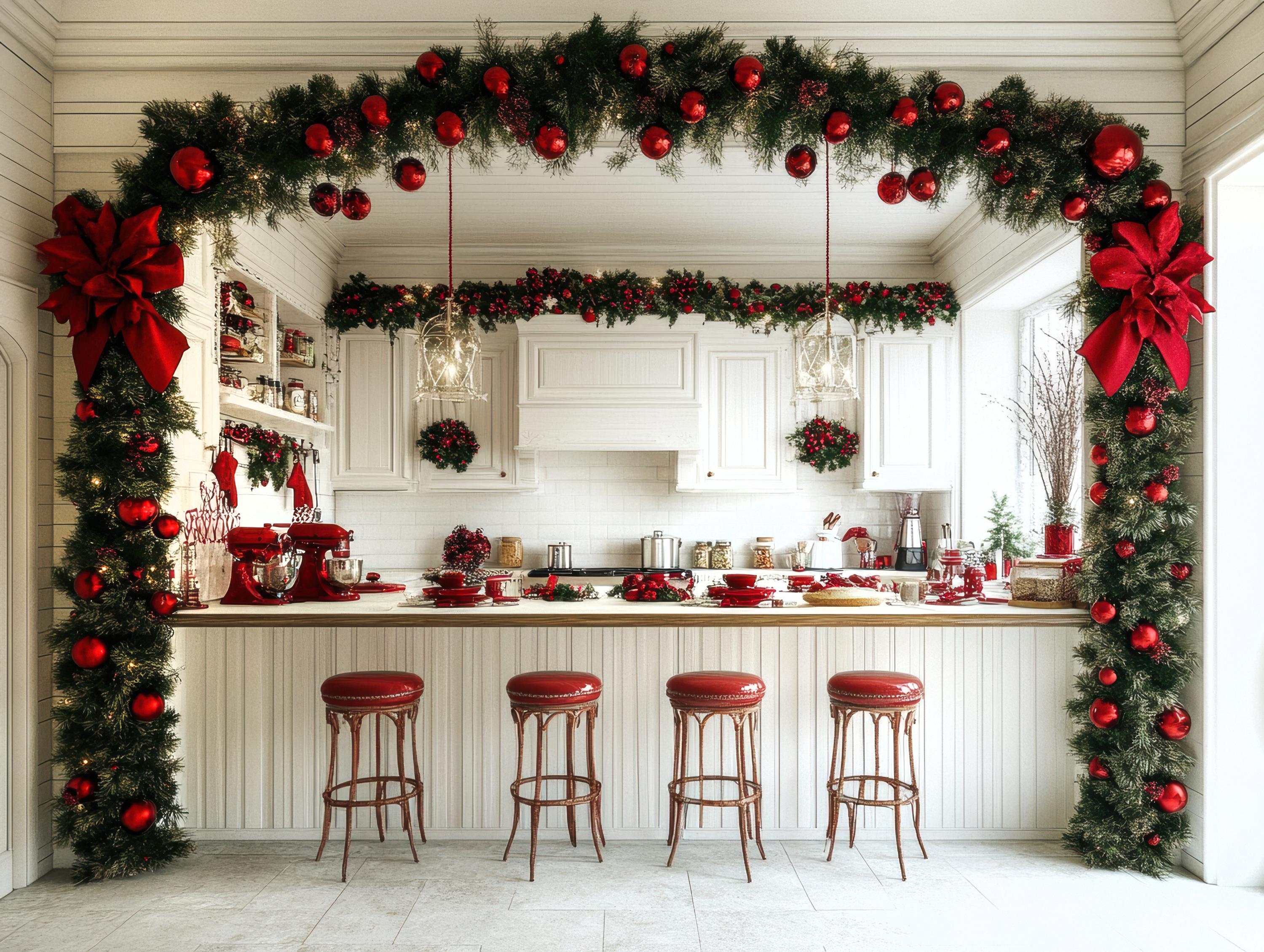 5 Beautiful Digital Christmas Kitchen for Family Photoshoot, Children ...