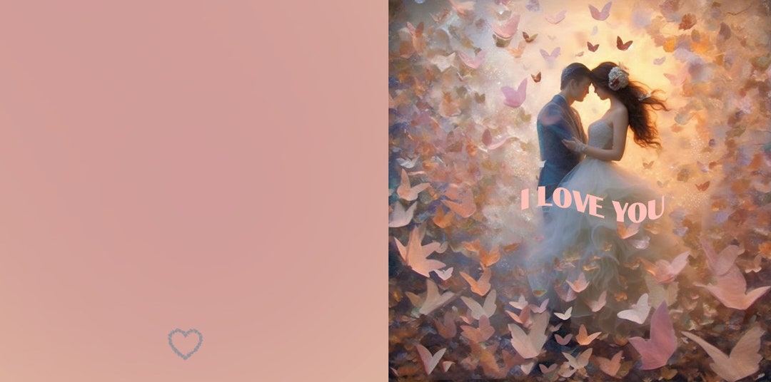 5 Love Digital Greeting Card Printable Valentine's Card Instant ...