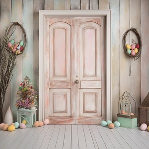 22 Easter Door Digital Backdrops, Easter Photo Props, Spring Photo ...