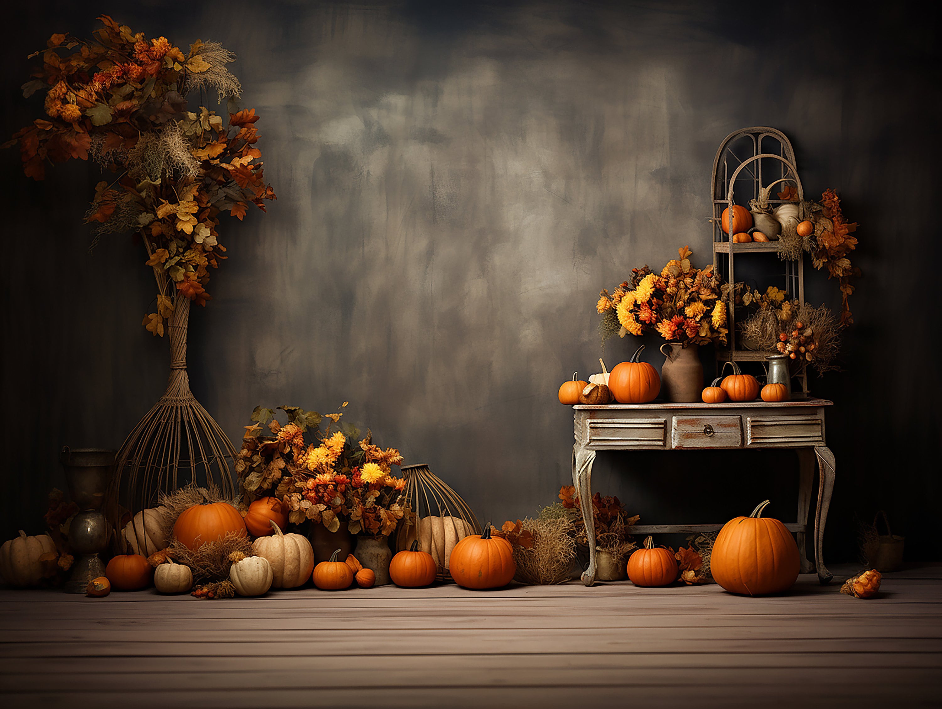 5 Fall Pumpkin Backdrop, Fall Photo Backdrop, Autumn Room Backdrop, Fall Pumpkin Backdrops ,fall ...
