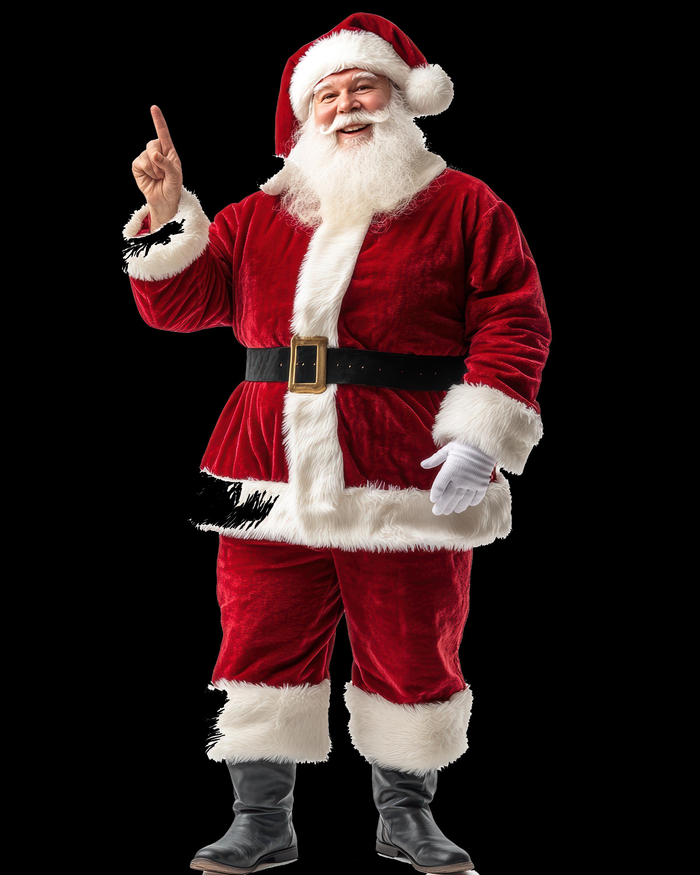 Santa Claus Png, Santa Overlay Png , Full Body Santa Overlay ...